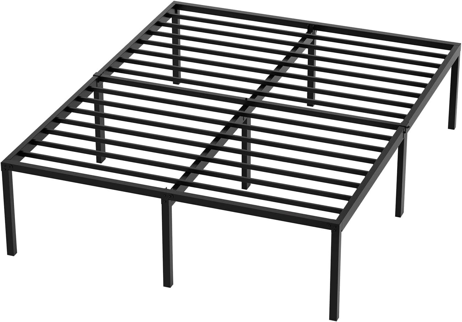 XYTREW 18 Inch Metal Platform Bed Frame – Heavy Duty Mattress ...