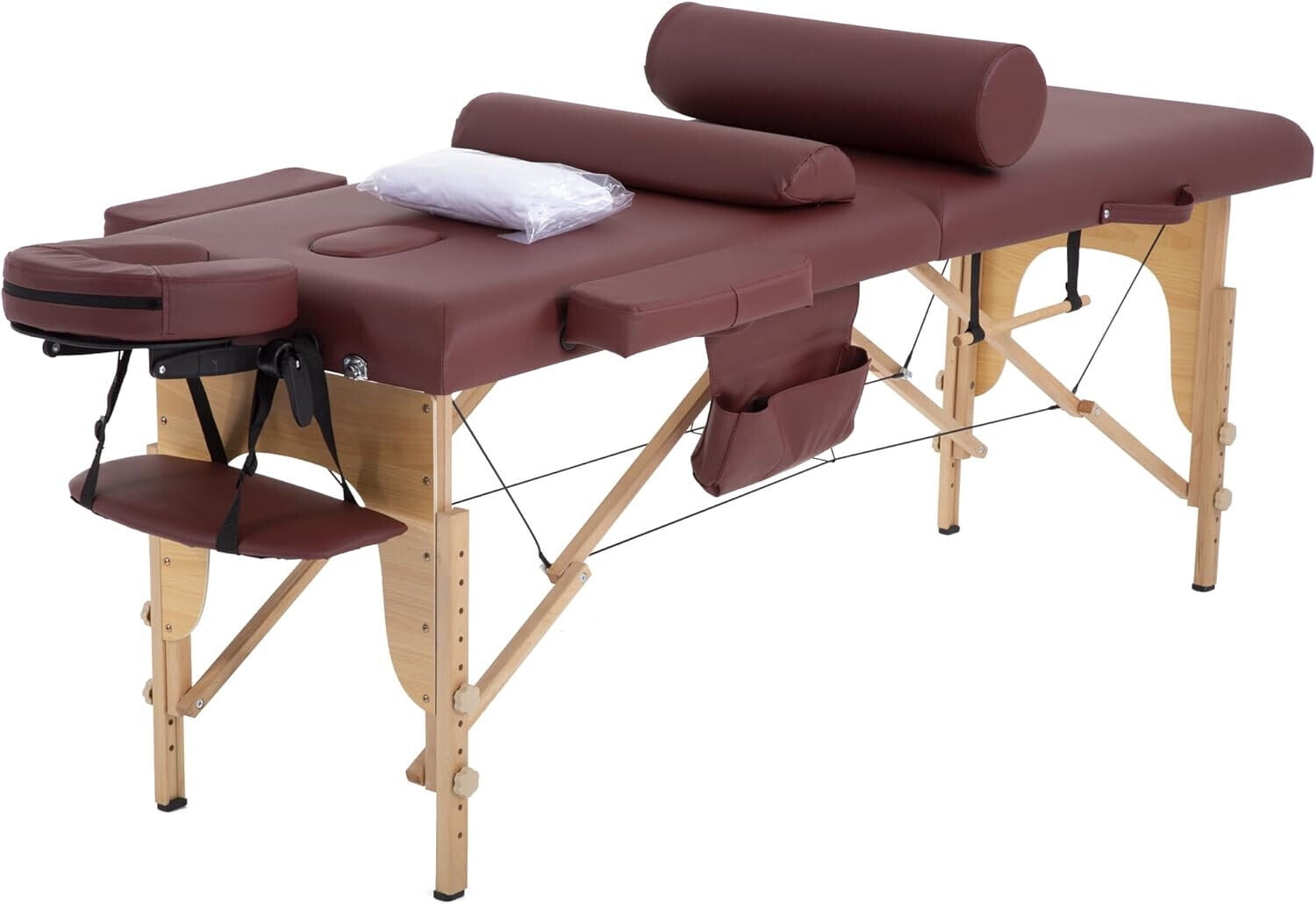 XYTREW 24" Portable Massage Table – Folding Adjustable Spa Bed with ...