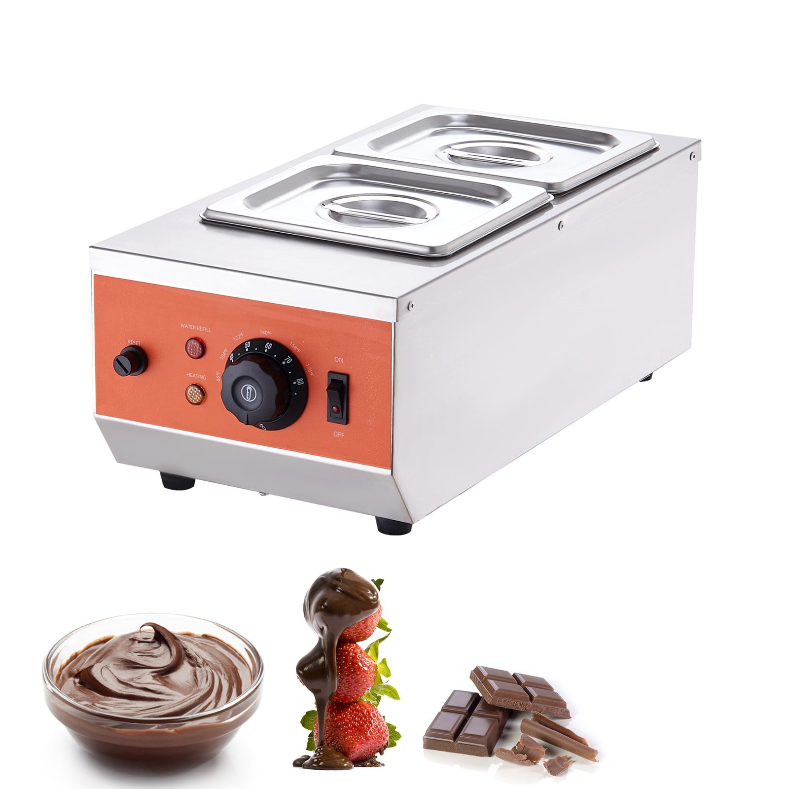 XYTREW Chocolate Tempering Machine Chocolate Melting Pot 9 Lbs 2 Tanks ...