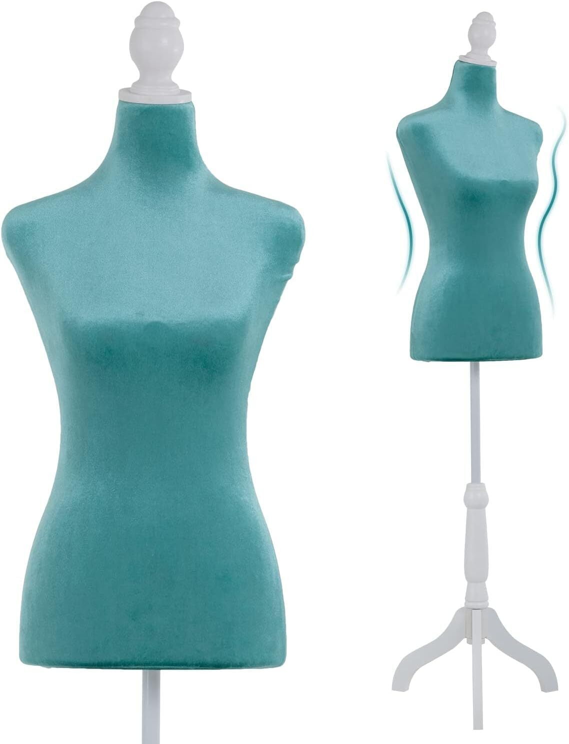 XYTREW Female Mannequin Torso Dress Form – Height Adjustable 50"-63 ...
