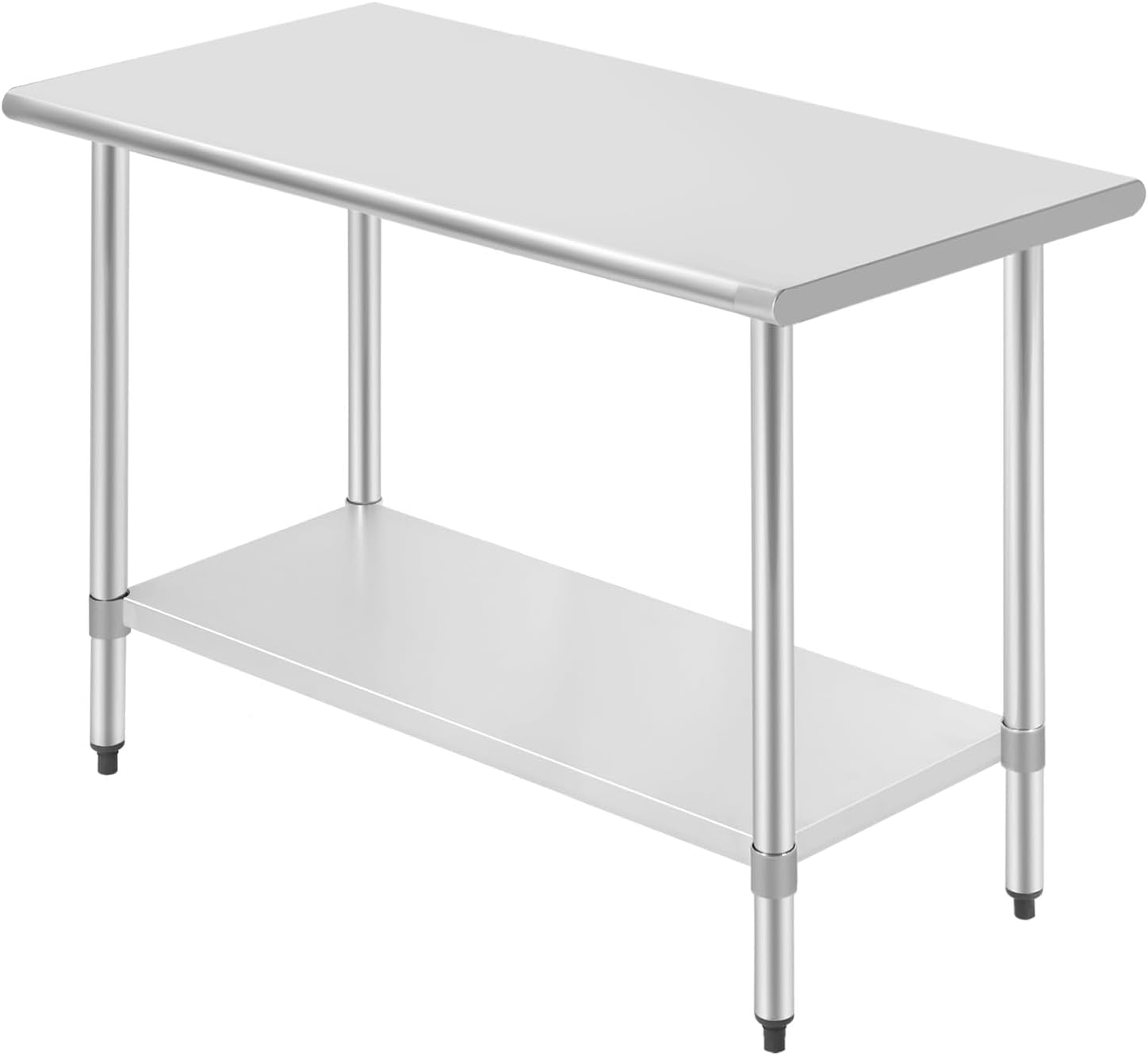 XYTREW Inch Stainless Steel Work Table Kitchen Work Table Scratch ...