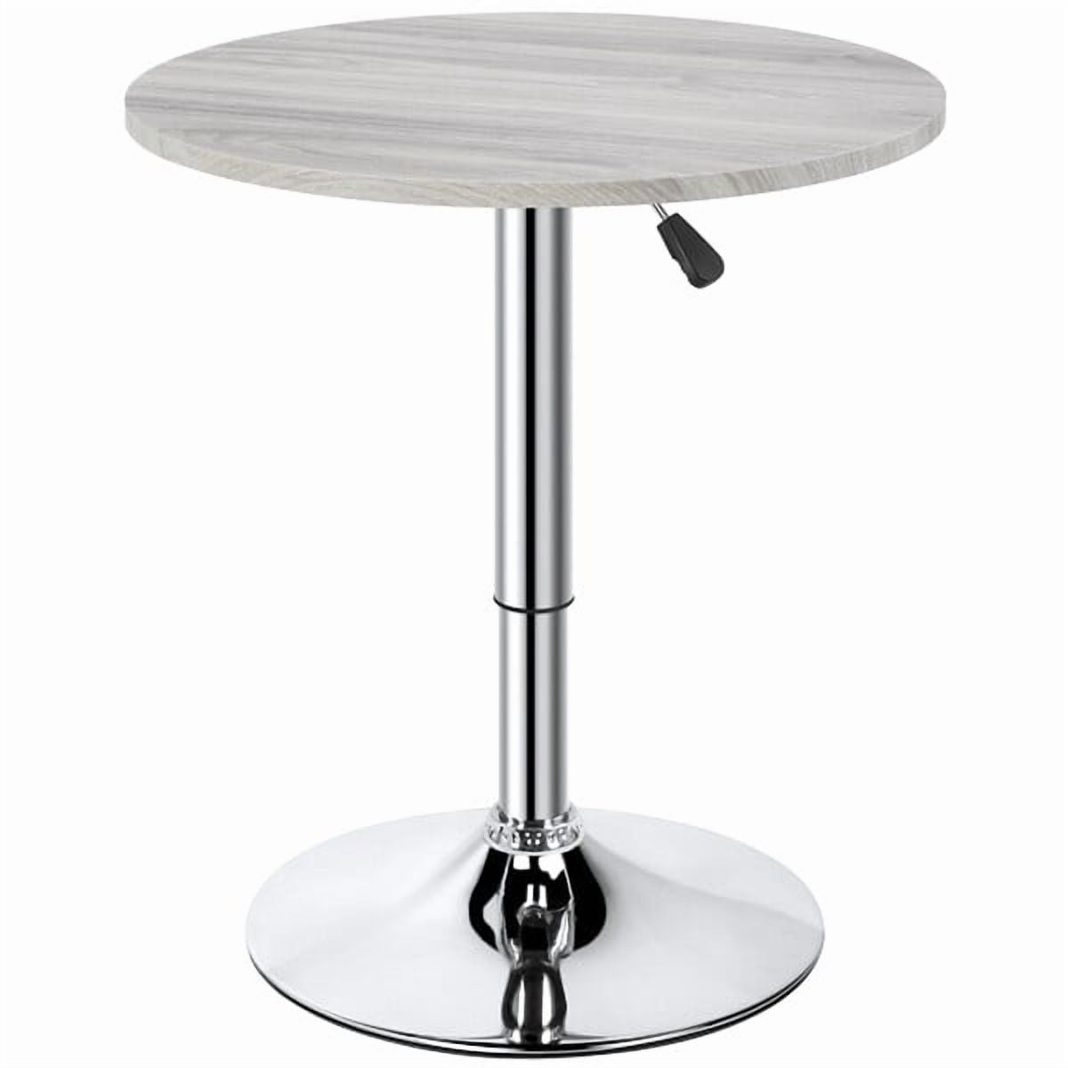 XYTREWHome Bar Adjustable Pub Bar Round Table Height Range Counter ...