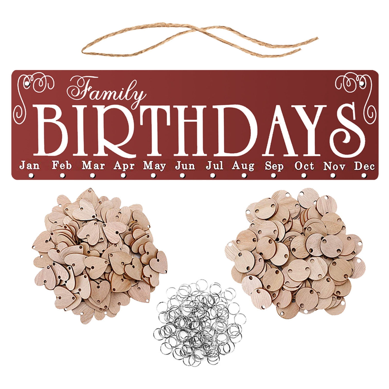 XYUSMYT Hangs Takefuns Gift for Moms Dads Wooden Birthday Reminder ...