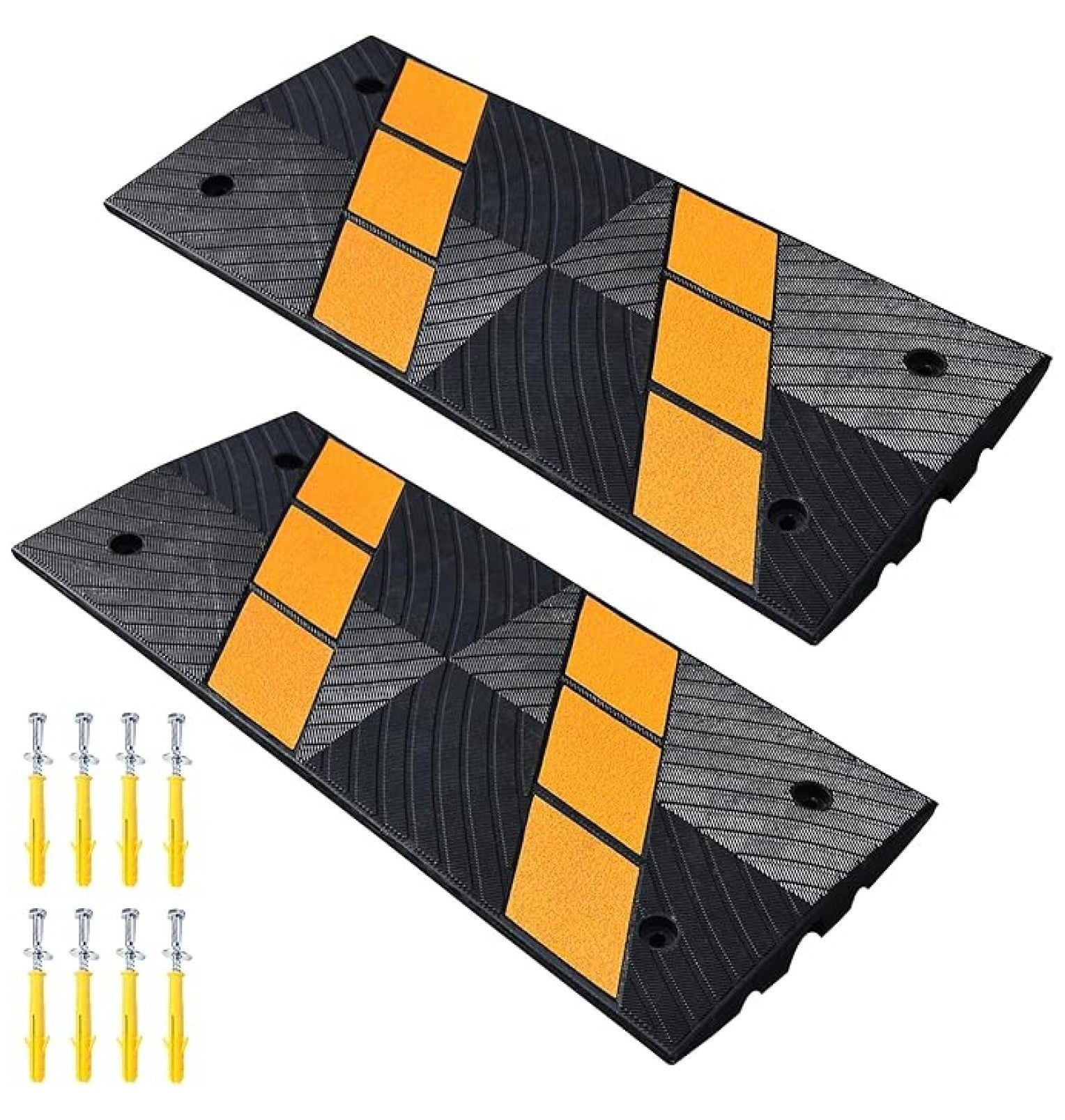 XYX 72" Driveway Curb Ramps, Heavy Duty Rubber Bridge Curbside ...