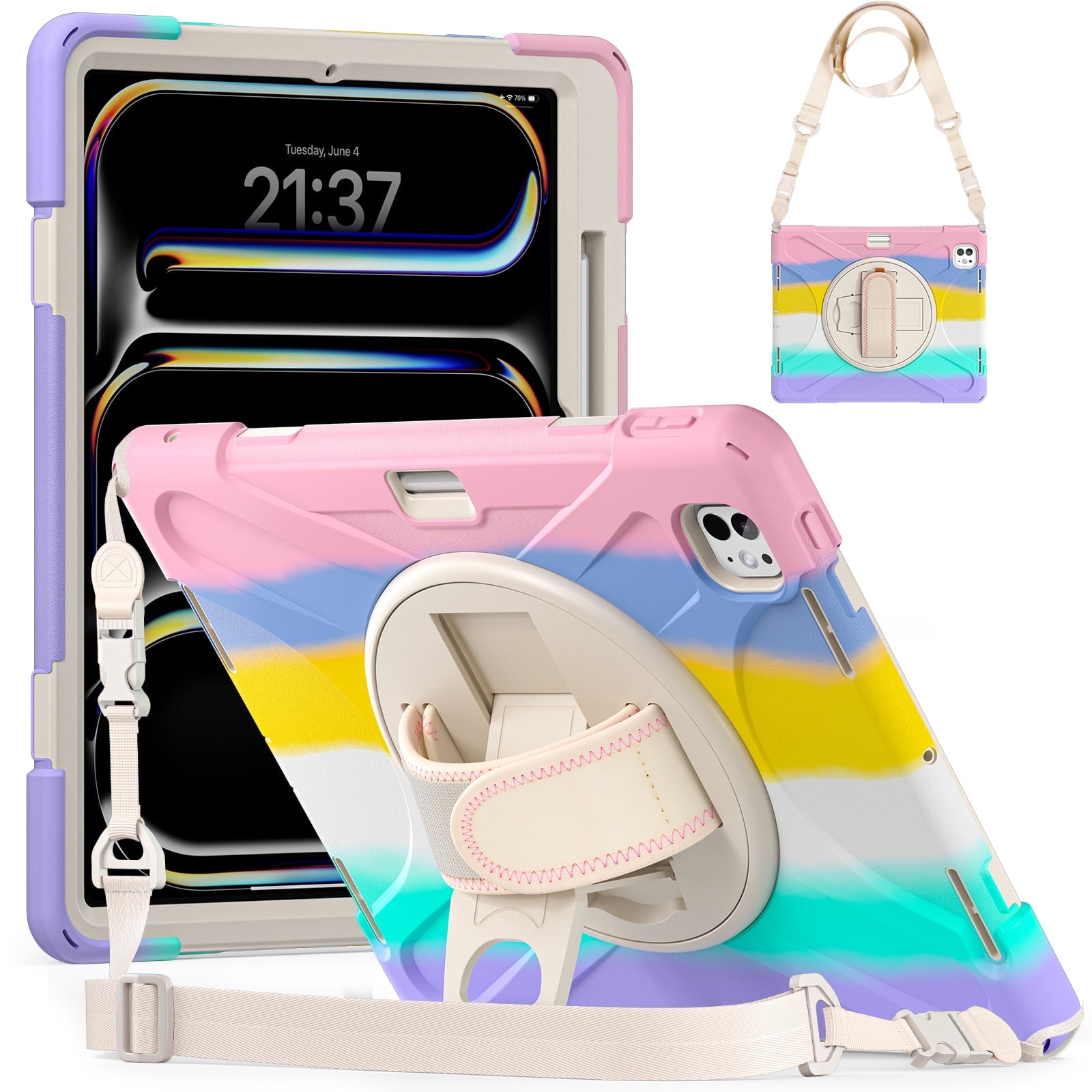 XYX Case for 13-inch iPad Pro 13 M4 2024 (Model:A2926/A3007) with 360 ...