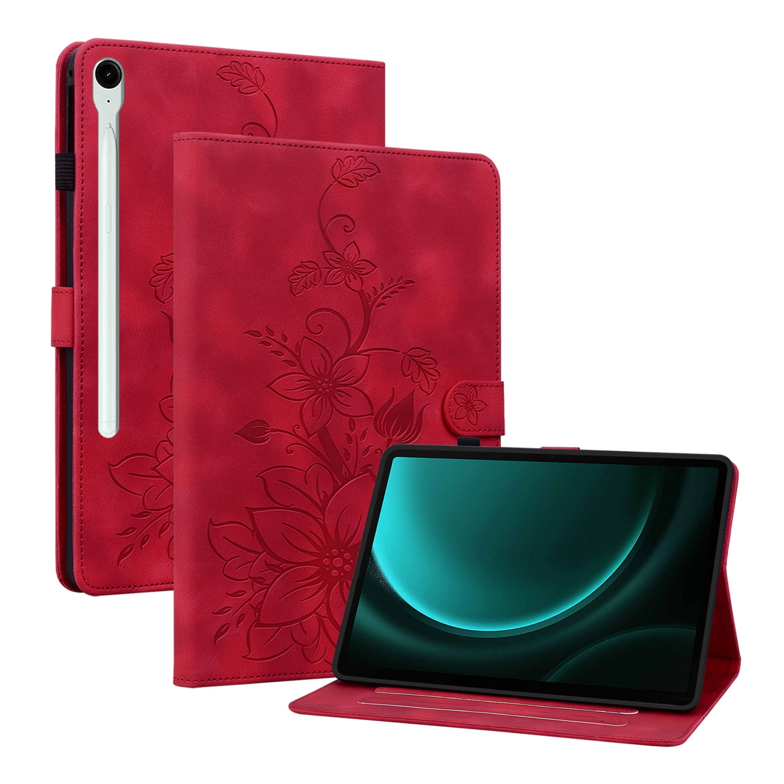 XYX for Samsung Galaxy Tab S10/Tab S9 FE/Tab S9 Case, PU Leather Slim ...