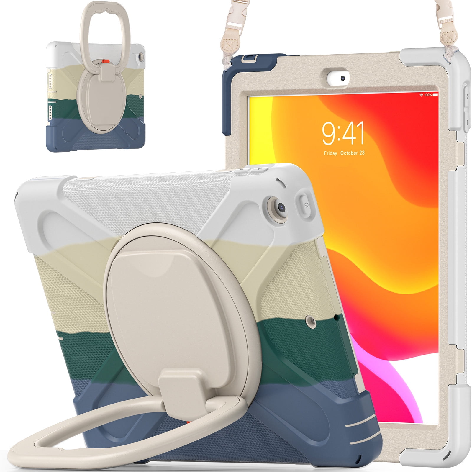 XYX Tablet Case for iPad 9th/8th/7th Gen 10.2 inch 2021/2020/2019, 360 ...