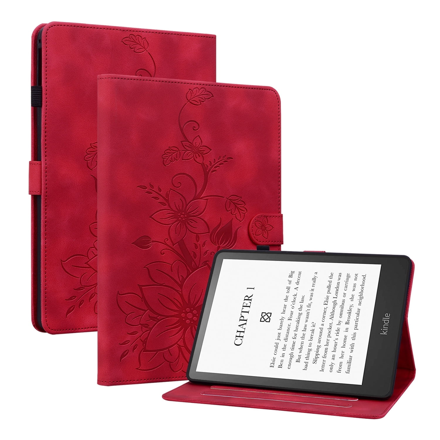 XYX for 7" Kindle Paperwhite 12th Gen 2024 Case, PU Leather Slim Folio ...