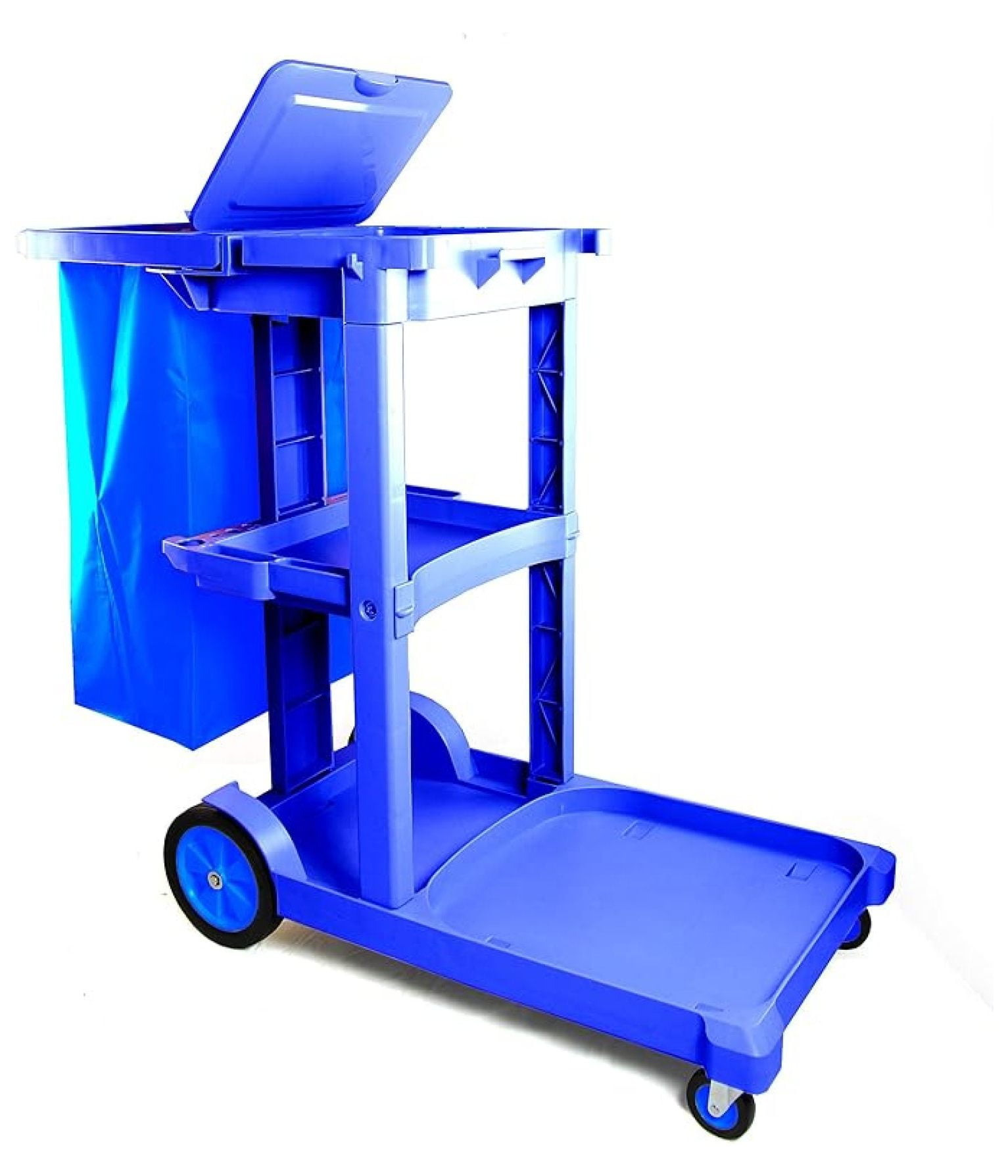 XYYRS Cleaning Janitorial Cart with Cover & 25 Gallon Bag - Heavy Duty ...