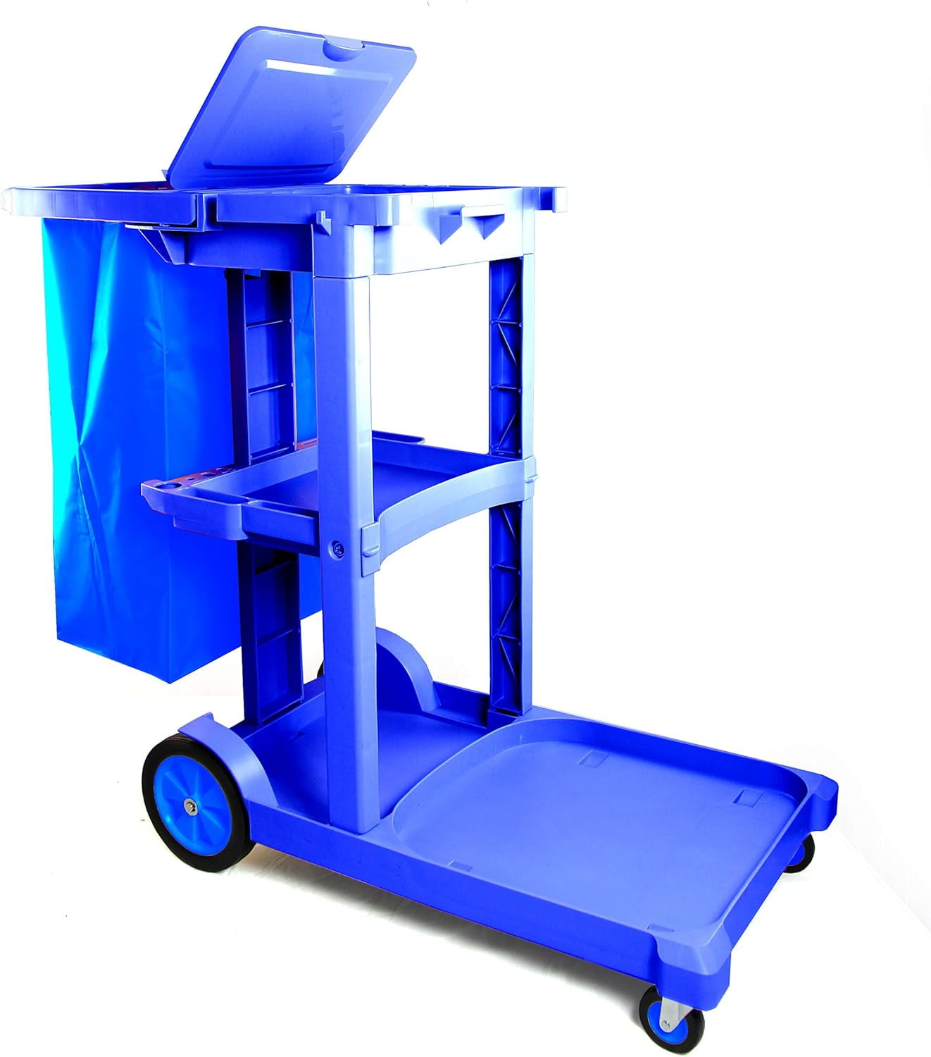 XYYRYS Commercial Cleaning Janitorial Cart with Cover & 25 Gallon Vinyl ...