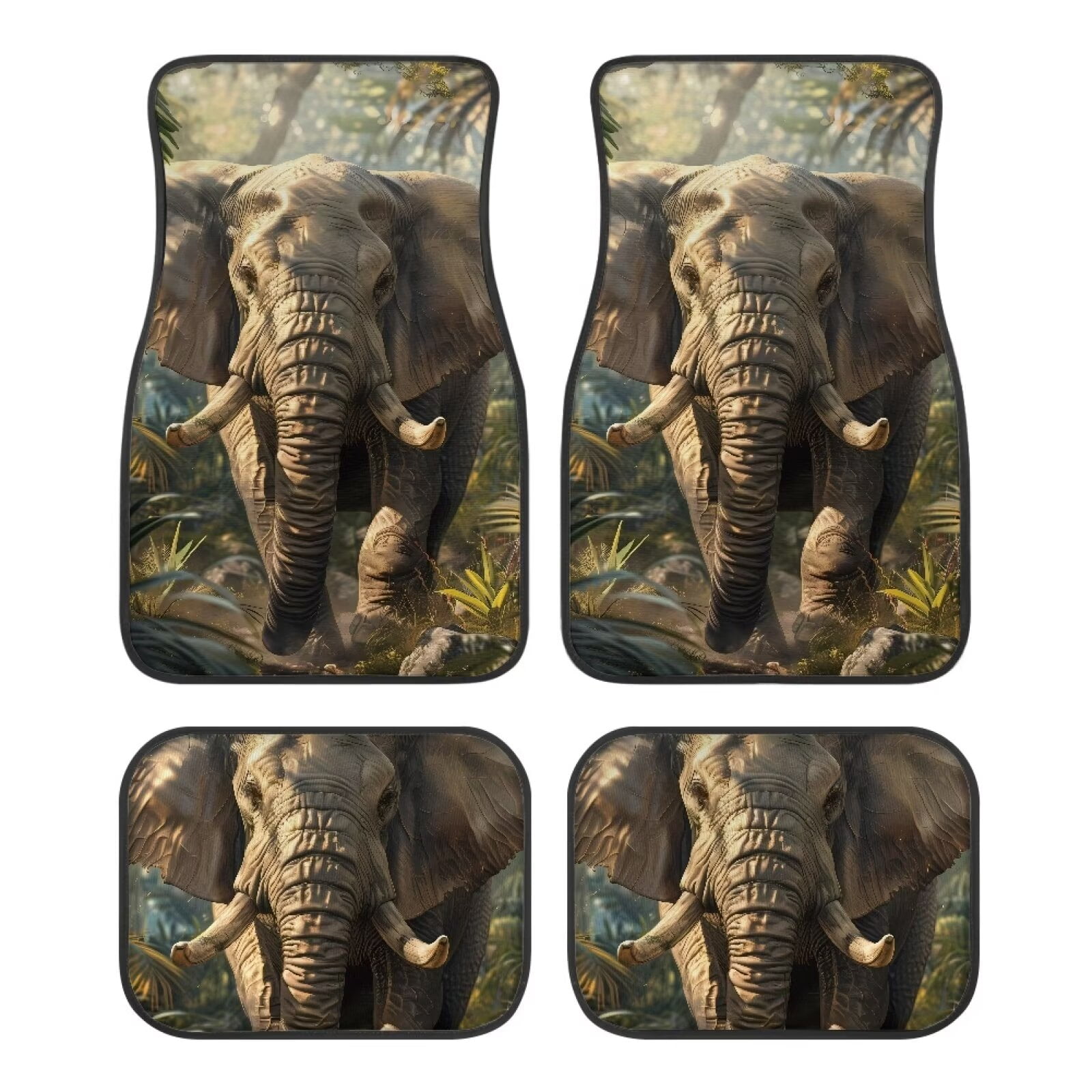 XYZCANDO 4 Piece Car Floor Mats Front & Rear Carpet Mat Full Sets ...