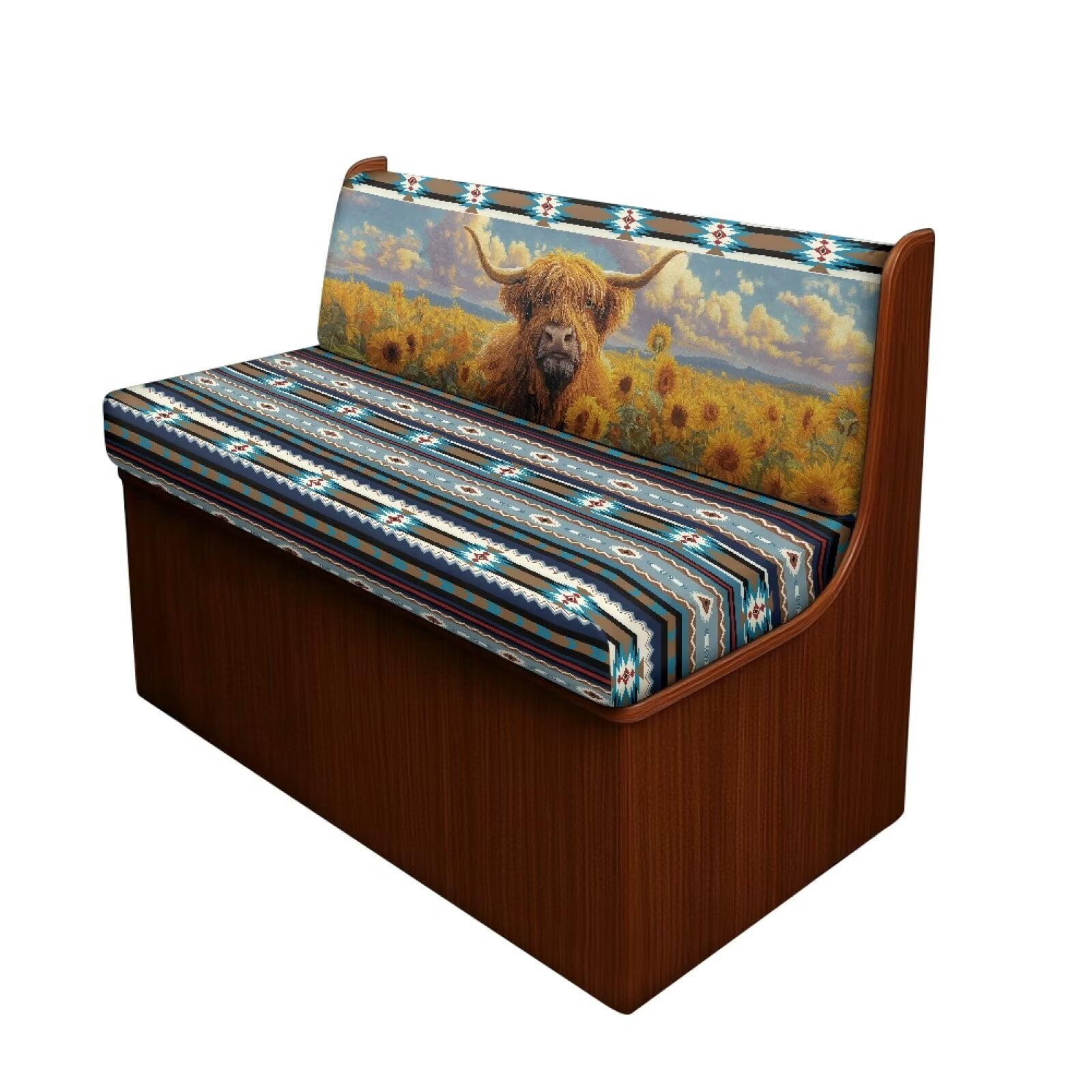 XYZCANDO Aztec Highland Cow RV Dinette Cushions Comfortable Sofa Covers ...