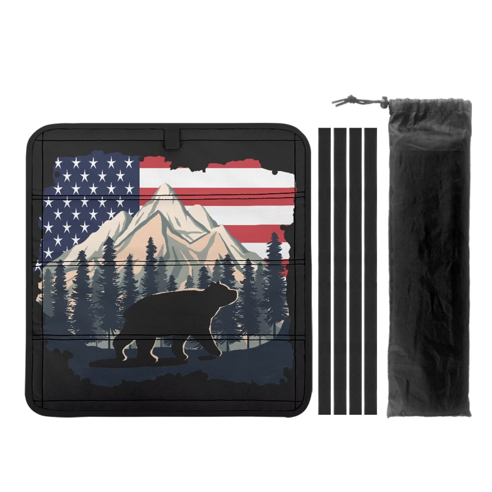 XYZCANDO Bear American Flag Skylight Shade RV Skylight with Hook And ...
