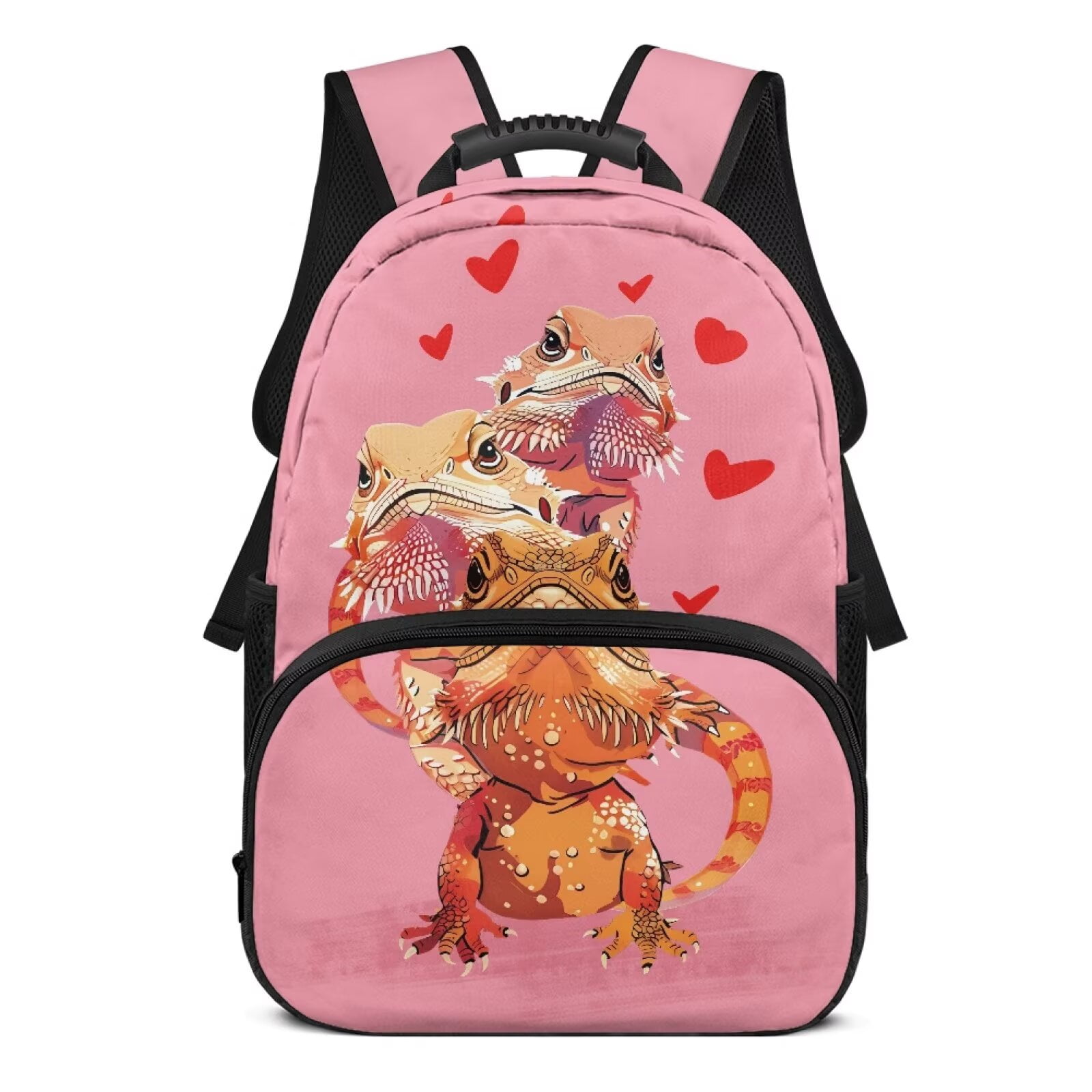 XYZCANDO Bearded Dragon Boys Backpack 17 Inch Cute Toddler Bookbag with ...
