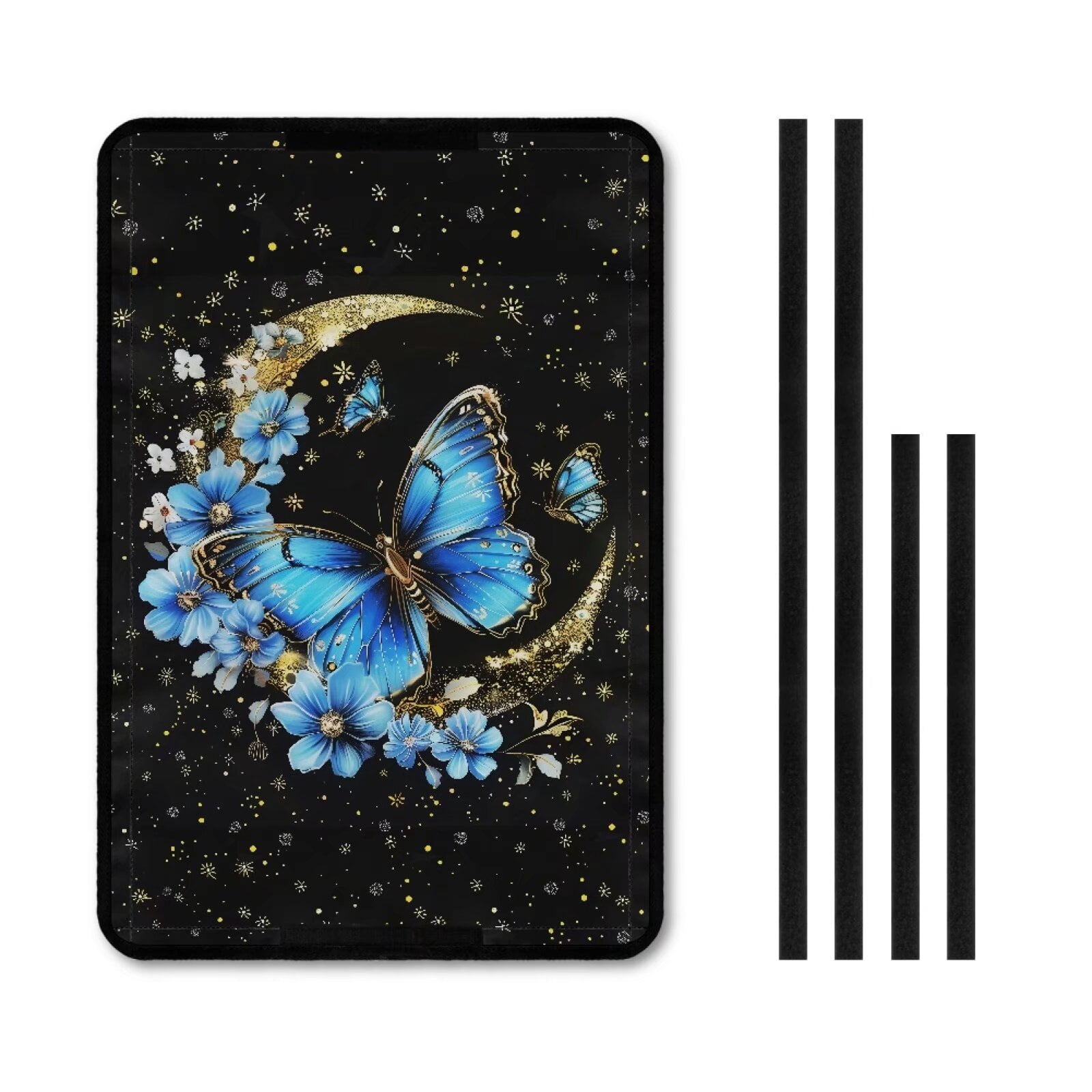 XYZCANDO Butterfly Moon RV Door Window Shade Flower RV Decor Women ...