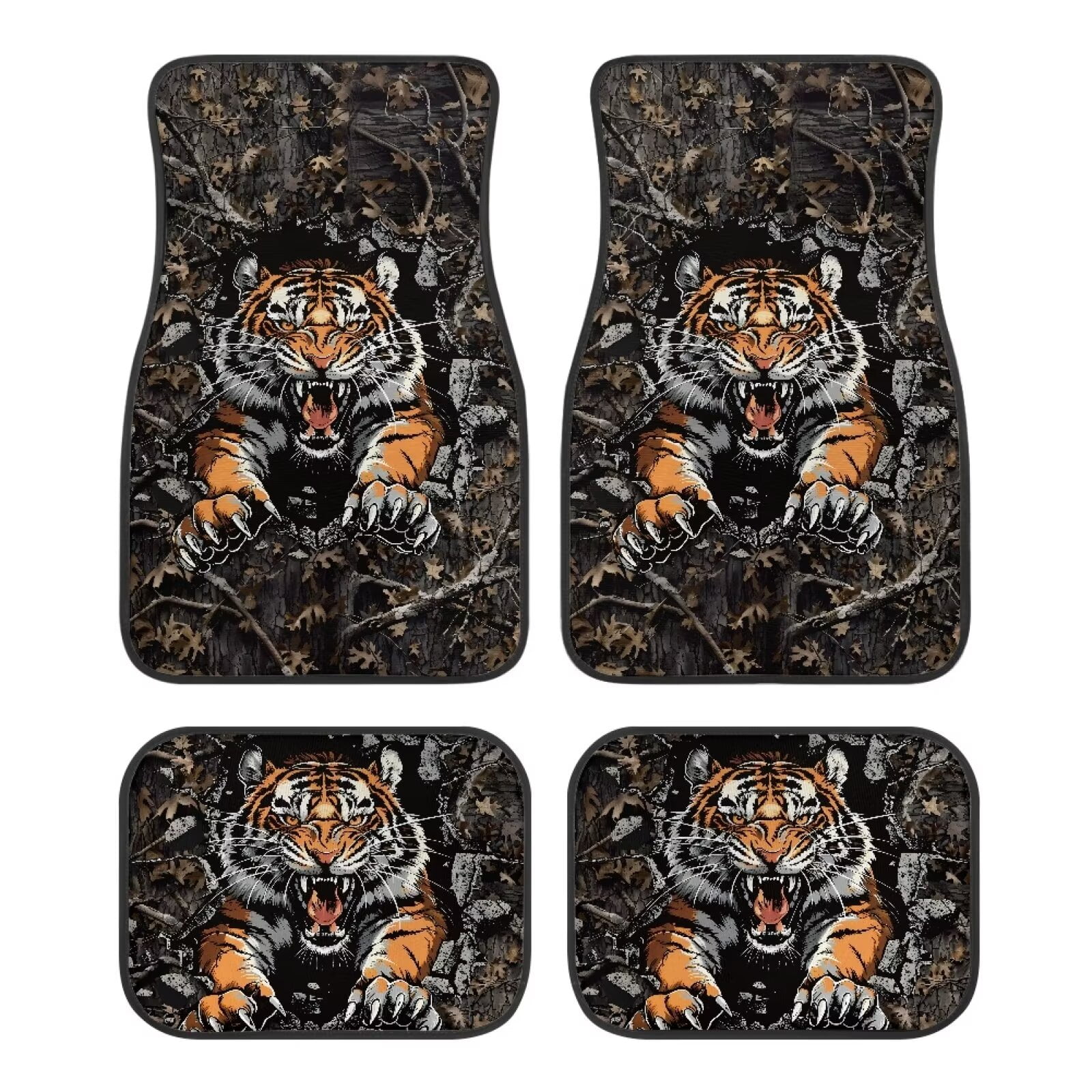 XYZCANDO Car Floor Mats Front & Rear Liners Set Anti-Slip Car Carpet ...