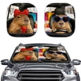 XYZCANDO Car Front Windshield Sunshades Featuring Capybara Shopping ...