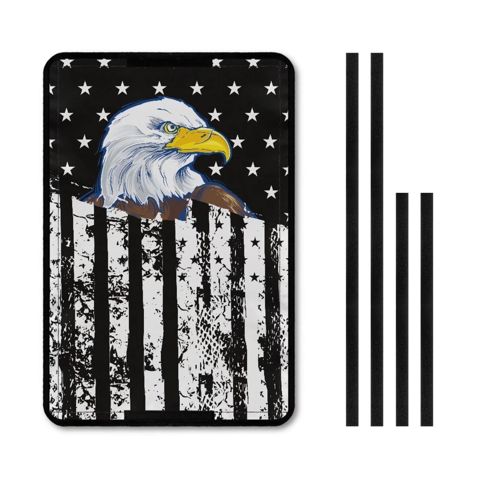 XYZCANDO Eagle USA Flag RV Door Window Shade Foldable Camper Blinds for ...