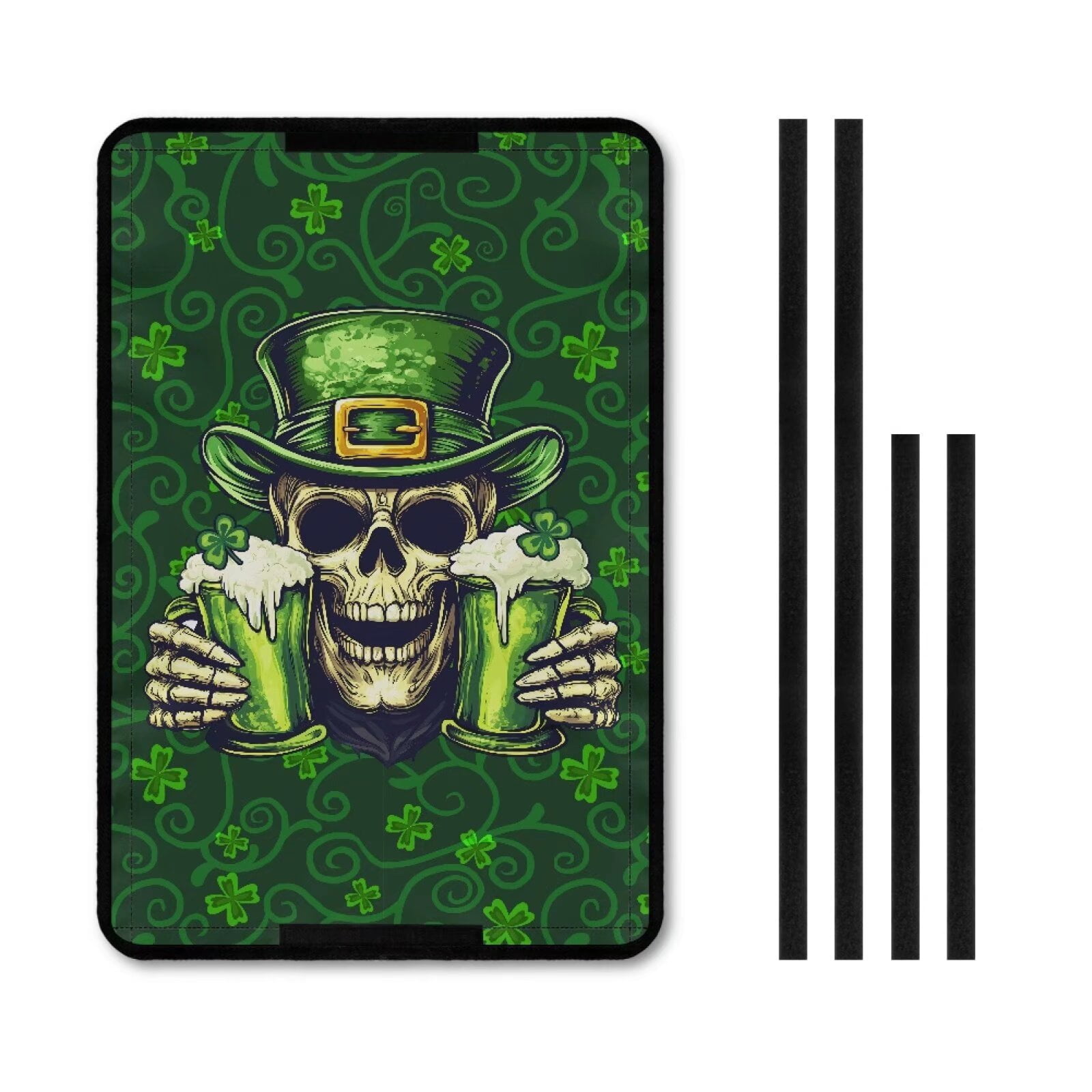 XYZCANDO Green Hat Skull RV Door Window Shade Gothic RV Decor Foldable ...