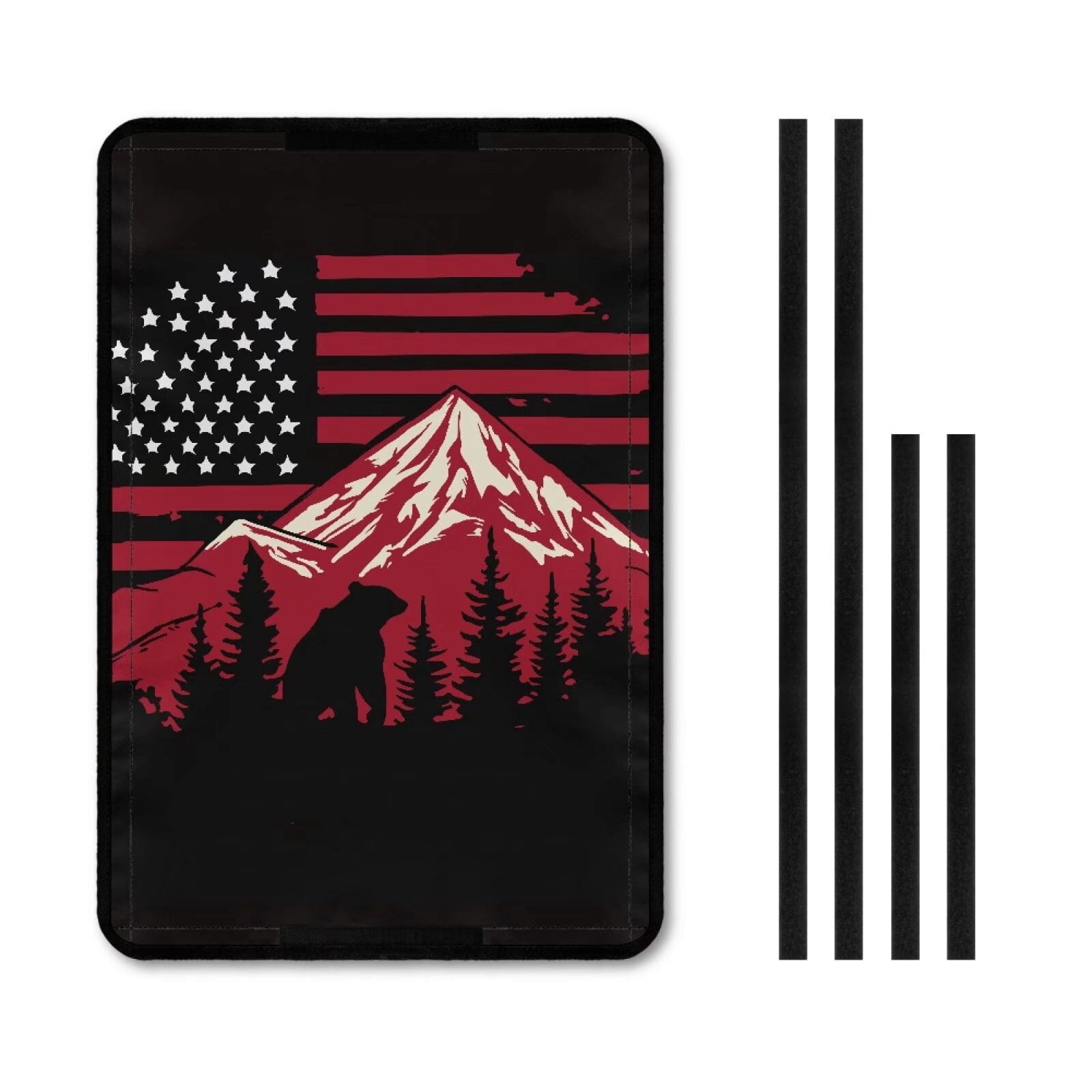XYZCANDO Mountain USA Flag RV Door Window Shade Fashion RV Decor ...