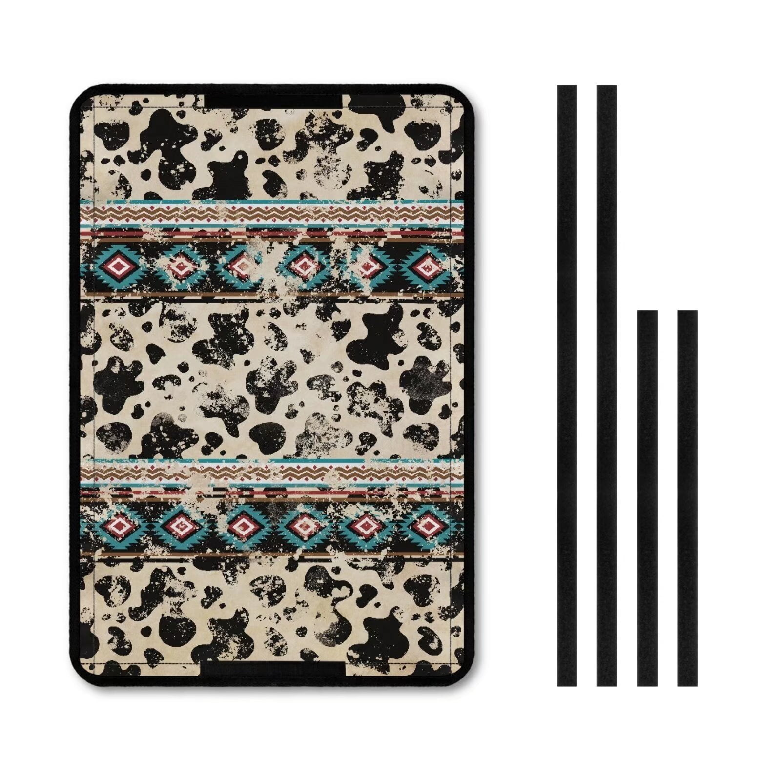 XYZCANDO Navajo RV Door Window Shade Cow Print RV Blackout Shades with ...
