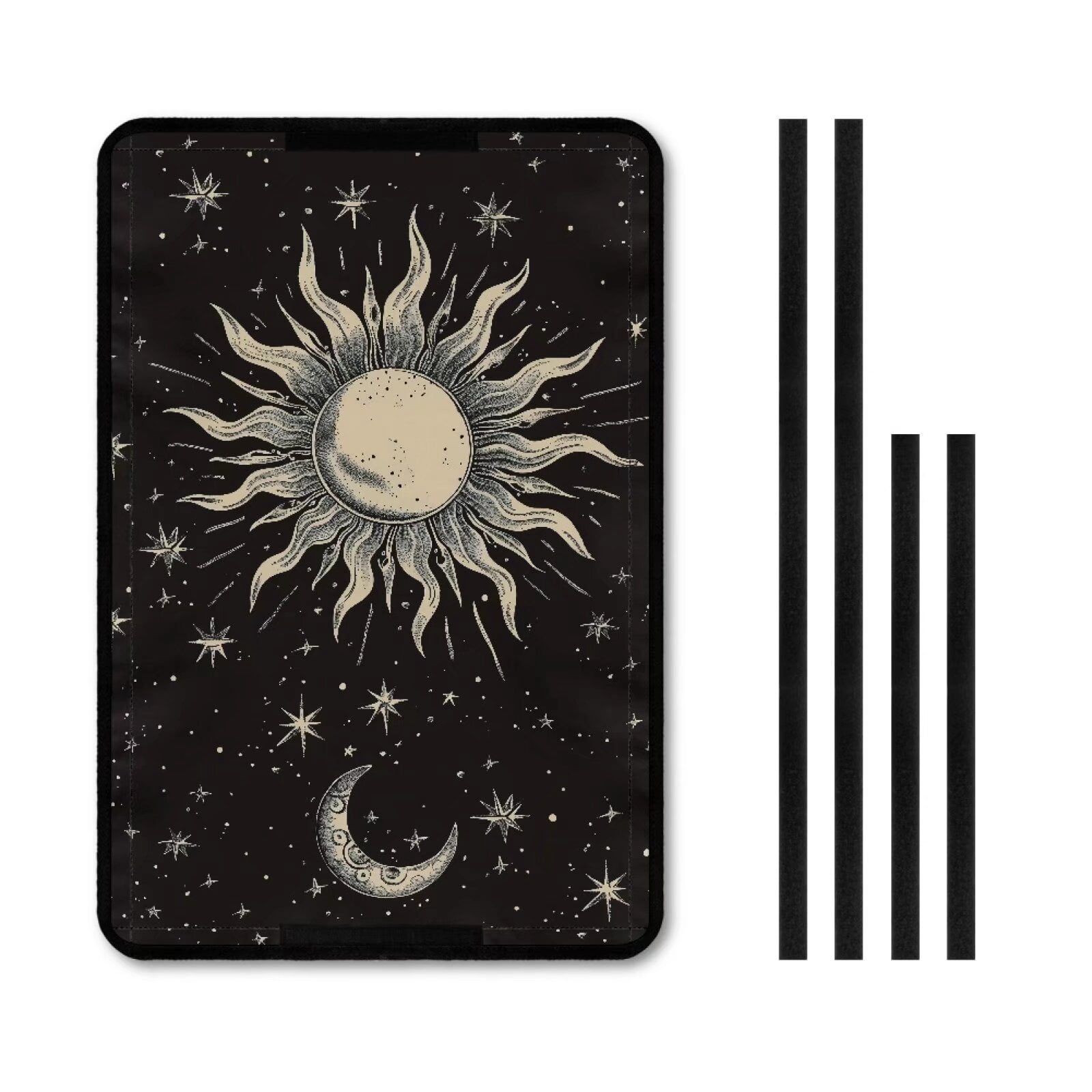 XYZCANDO Sun and Moon RV Door Window Shade Foldable RV Window Shade ...