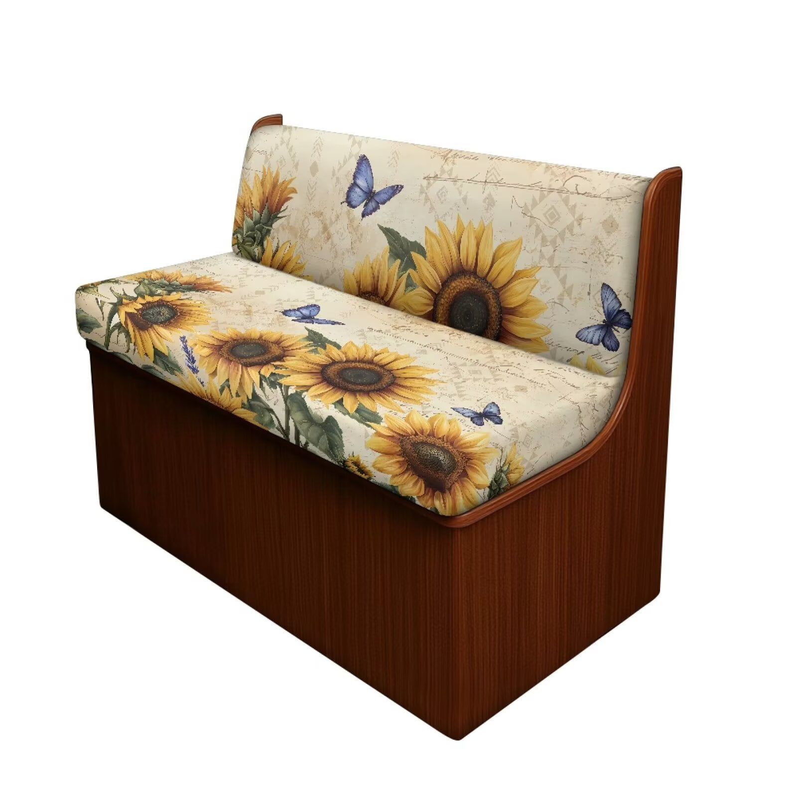 XYZCANDO Sunflower Butterfly RV Dinette Cushions Stretchable Camper ...