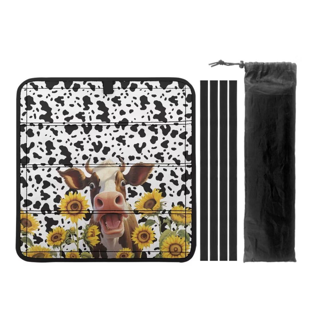 XYZCANDO Sunflower RV Window Shade Foldable Camper Window Cow Cover RV ...