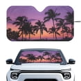 XYZCANDO Windshield with Tropical Sunset Palm, Foldable Front Window ...