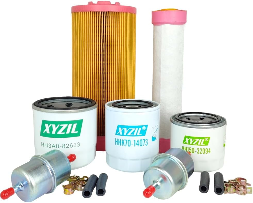 XYZIL Complete Maintenance Filter Kit Compatible with Kubota ZD323 ...