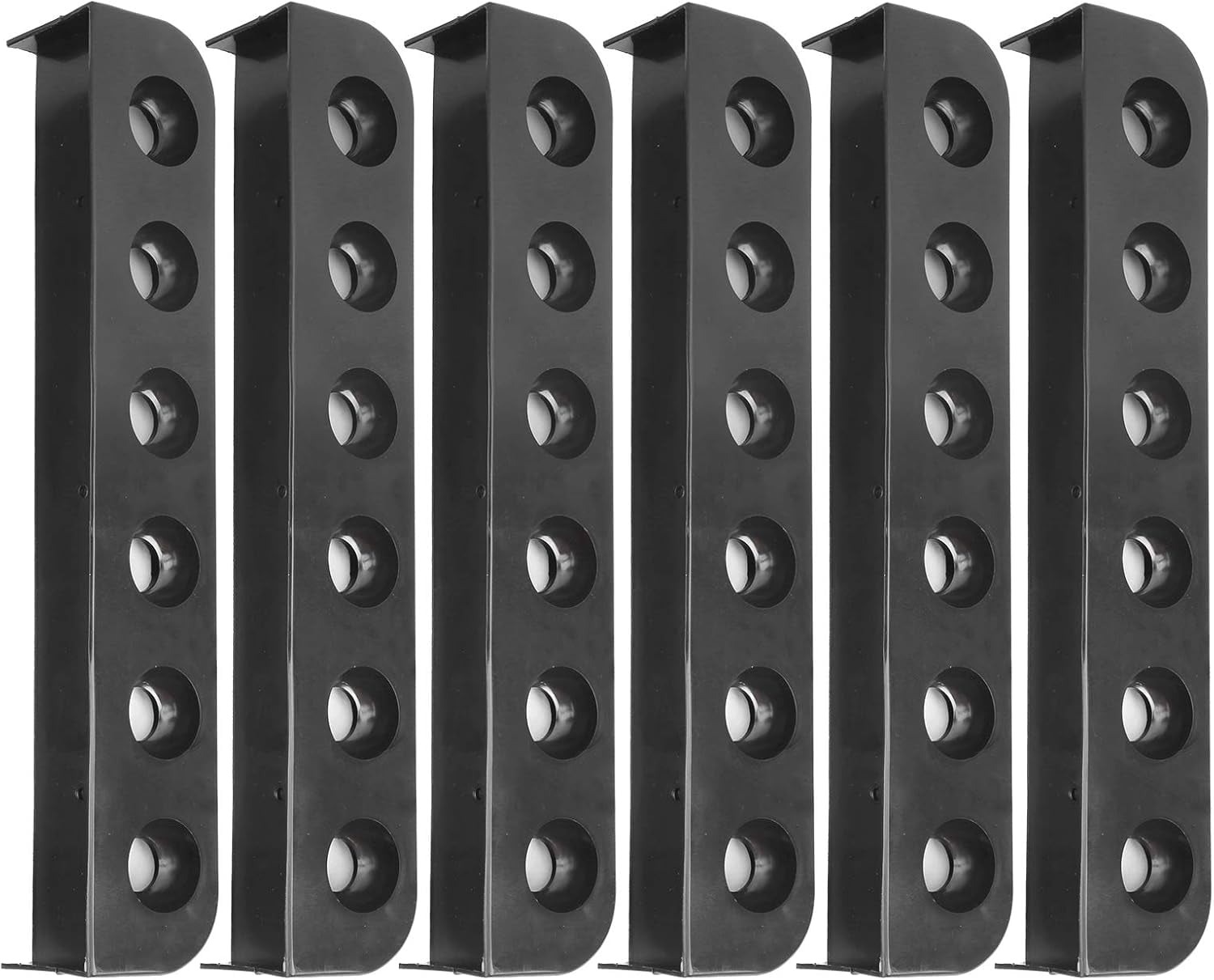 XZ Pool Holder, Pool Stick Holder 6Pcs 6 Holes Plastic Wall Mounted ...