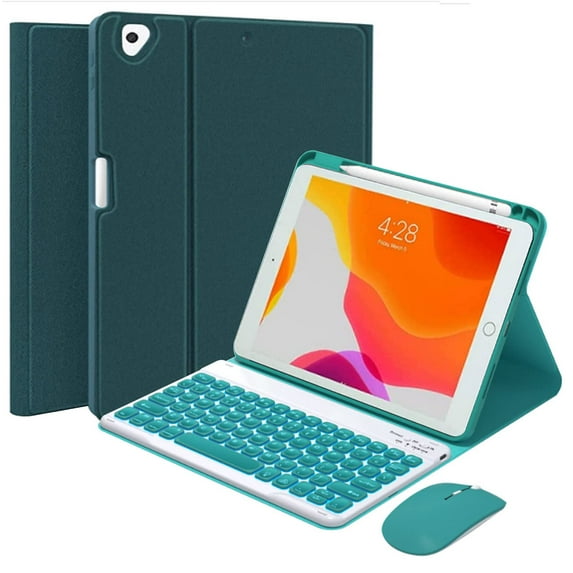 XZAMB Backlit Keyboard Case Compatible with iPad 9th/8th/7th Generation ...