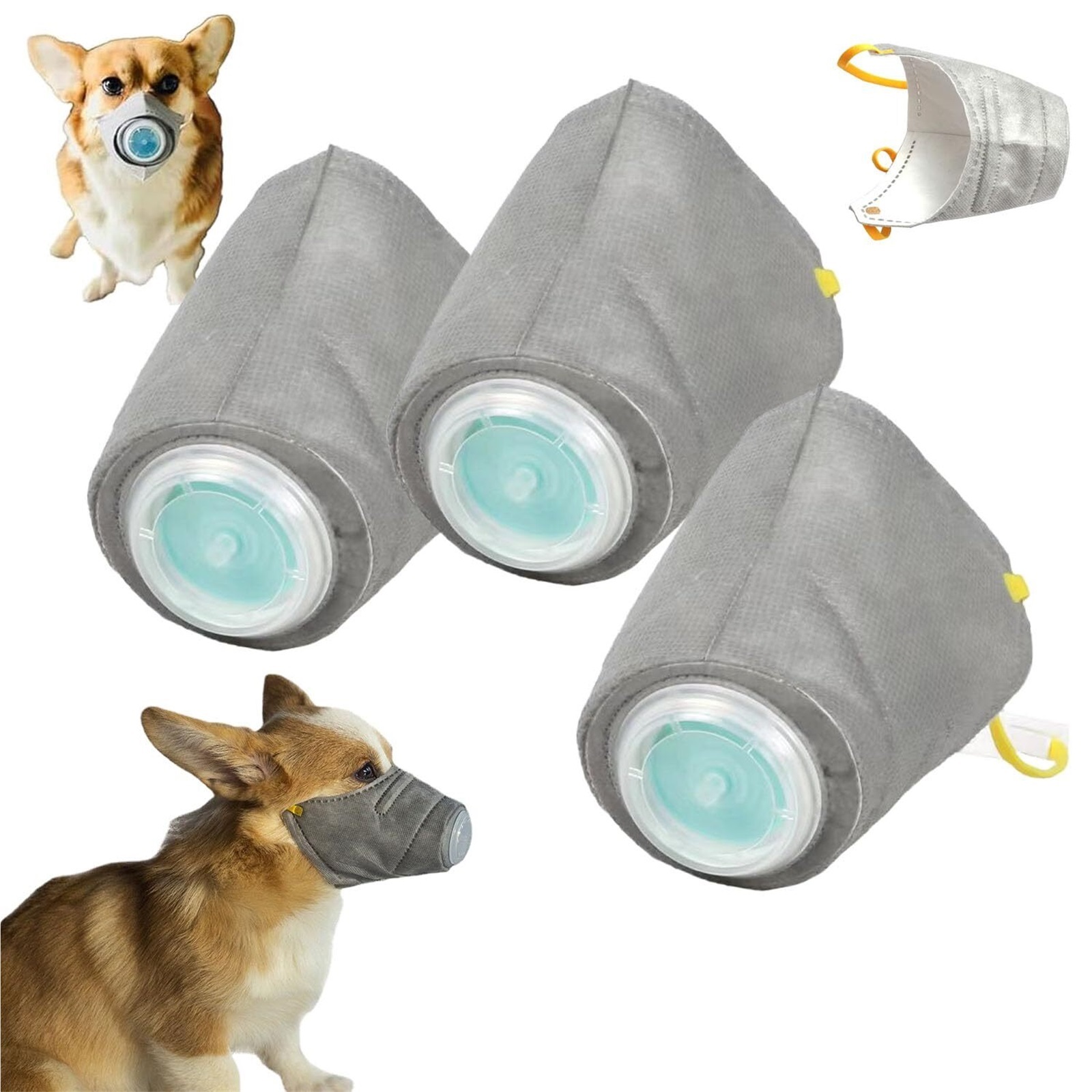 XZAMB Dog Respirator Mask, Dog Respirator Mask Nuclear, Dog Gas Mask ...