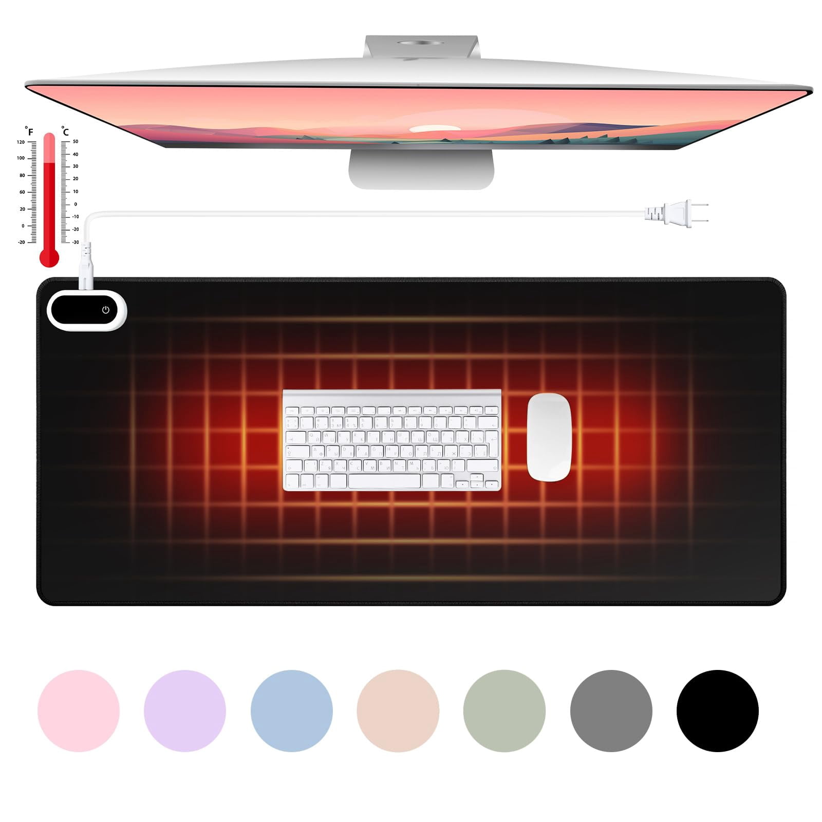 XZAMB Heated mouse pad High-Performance Adjustable Laptop Stand ...