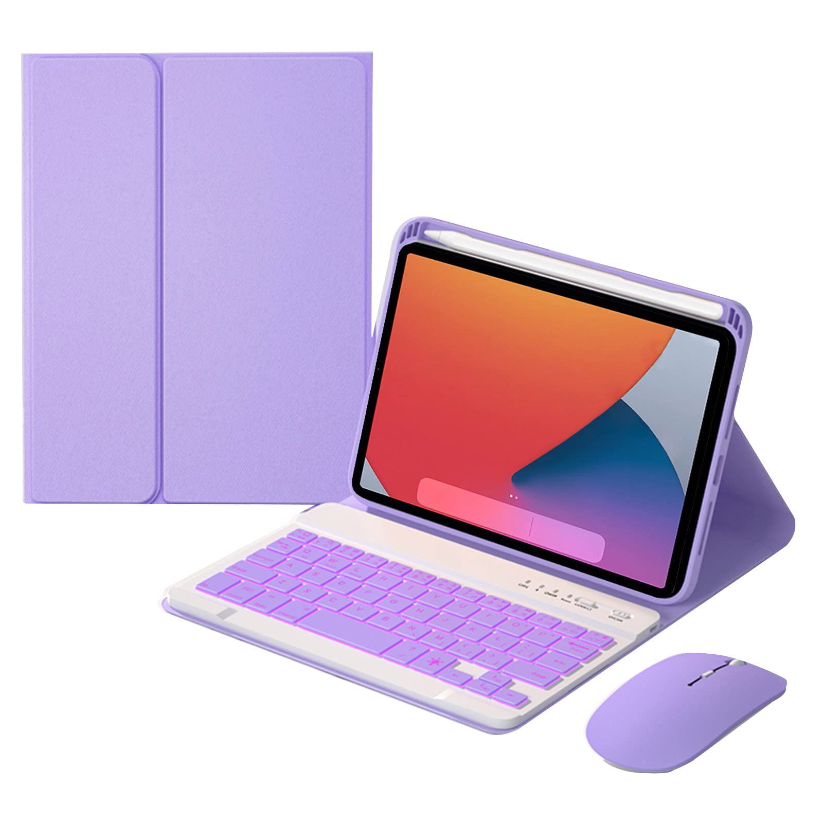 STYU IPad Mini 6th Generation Keyboard Case with Mouse, Magnetic ...