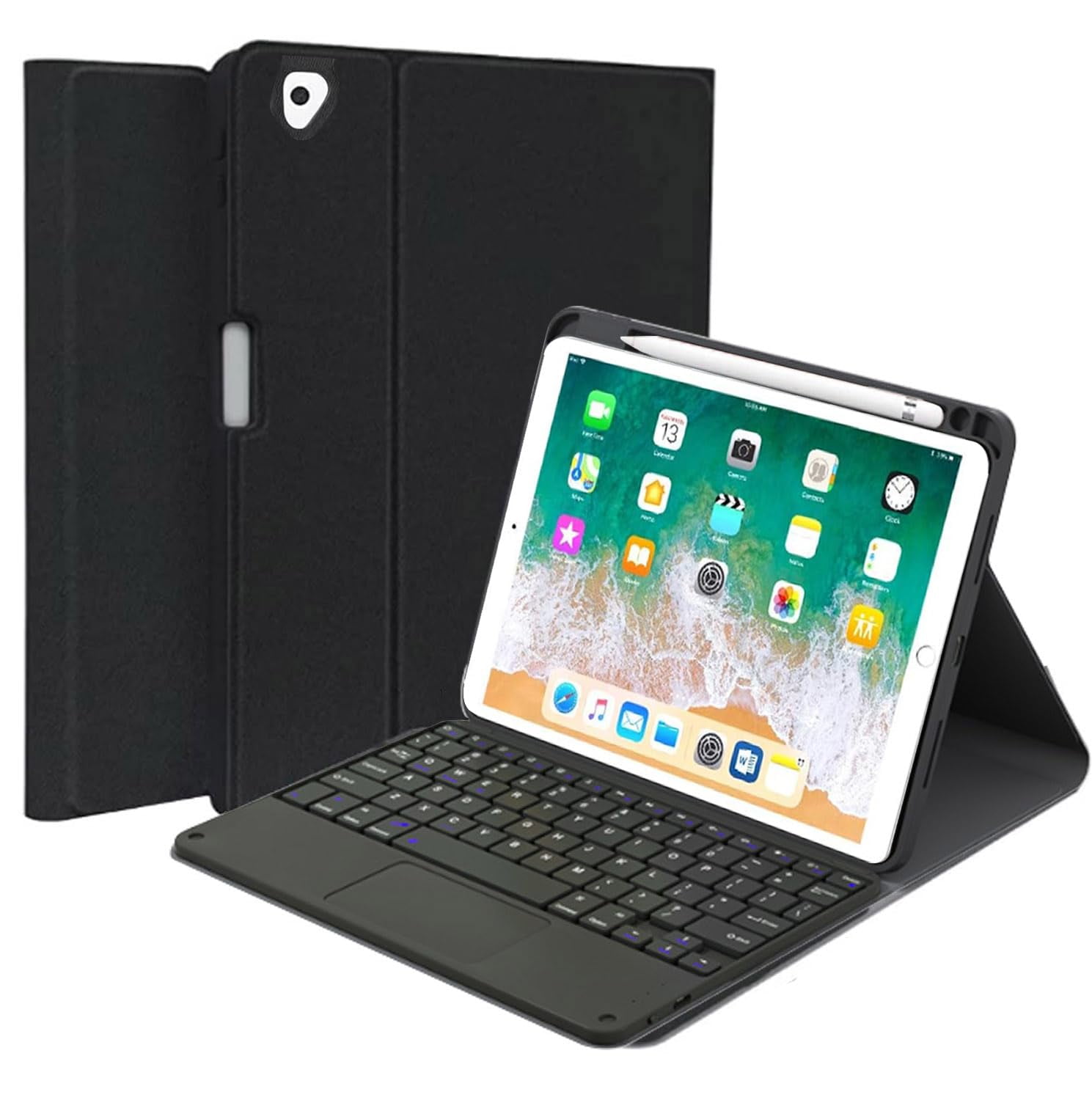 XZAMB IPad Mini Touchpad Keyboard Case Compatible with iPad Mini 5/4/3 ...