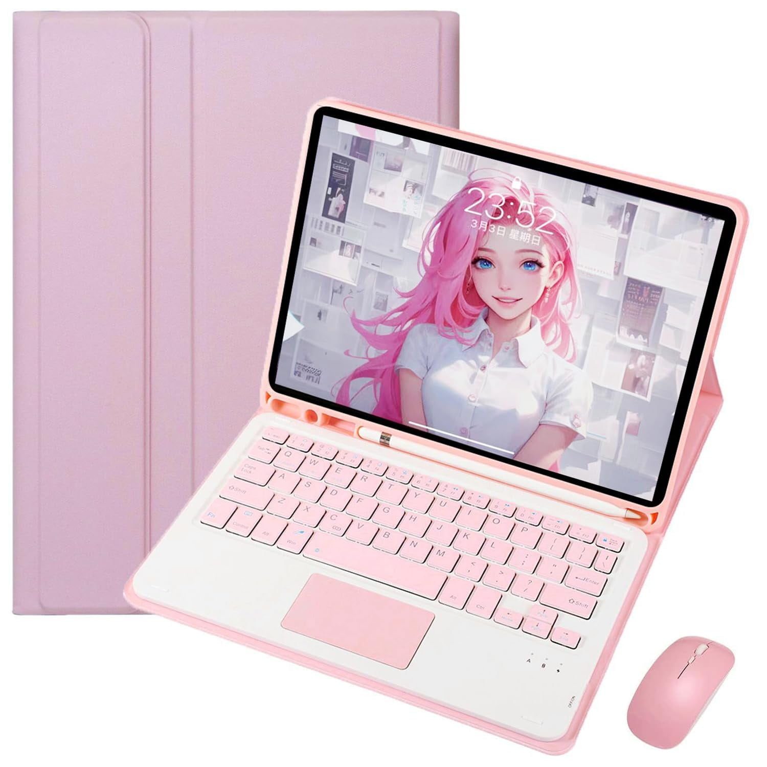 XZAMB Keyboard Case Compatible with Samsung Galaxy Tab S7 FE / S7 Plus ...