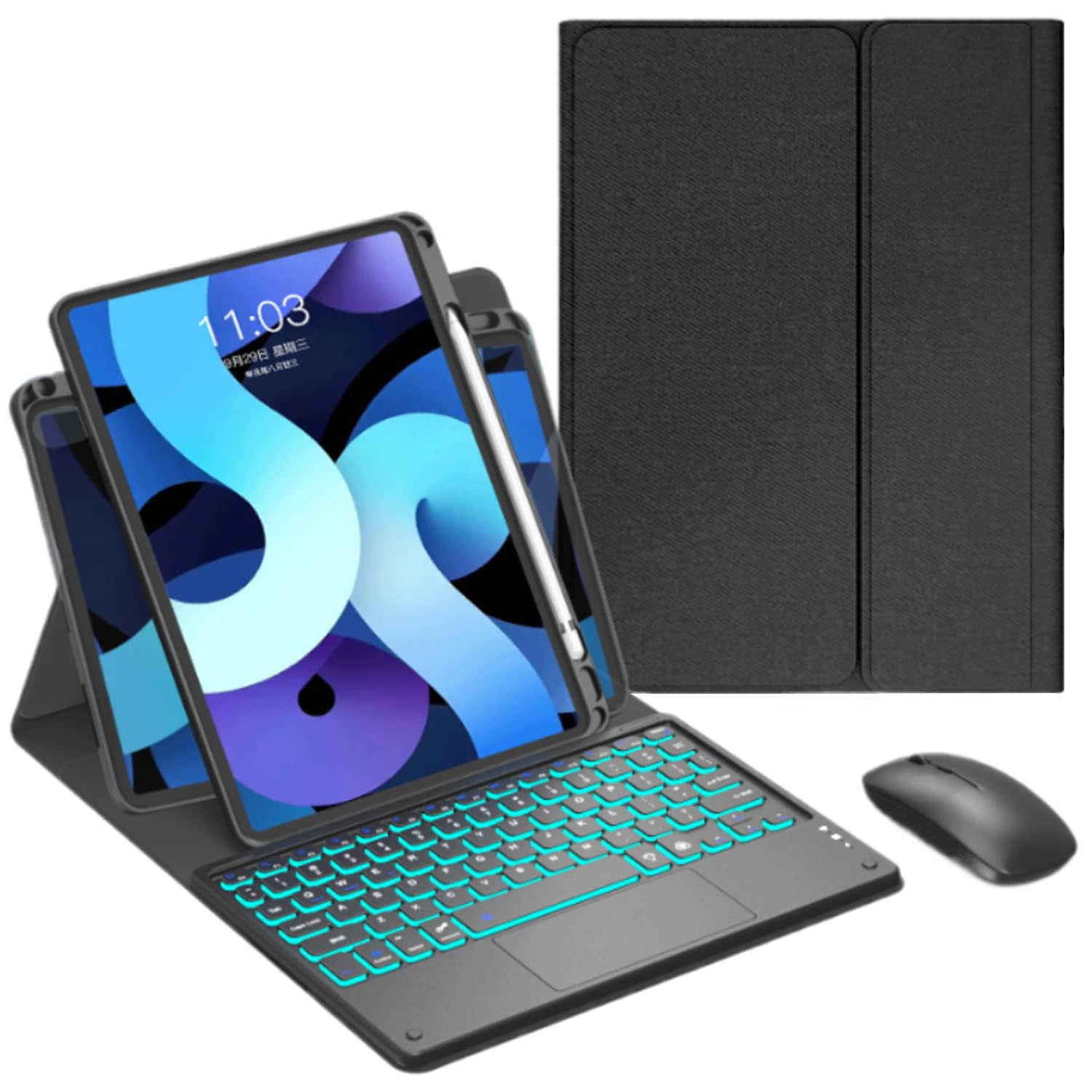 STYU Keyboard Case Compatible with iPad Pro 11 inch (4th/3rd/2nd/1st ...