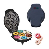 Mini Doughnut Maker|Mini Cake Donut Machine|Double-sided Heating Make 7 ...