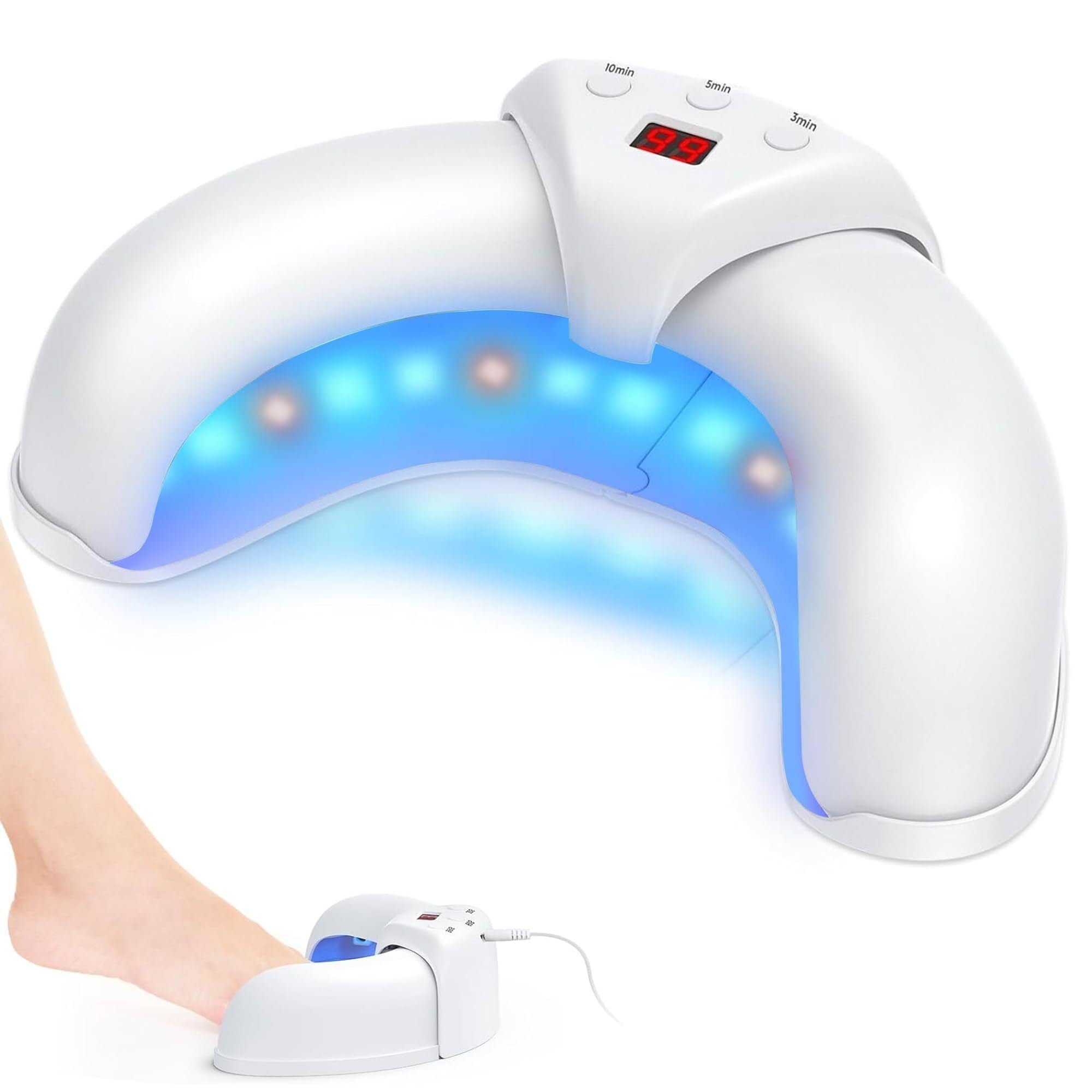 XZAMB Nail Fungus Cleaning Light Device for Multiple Toenail ...