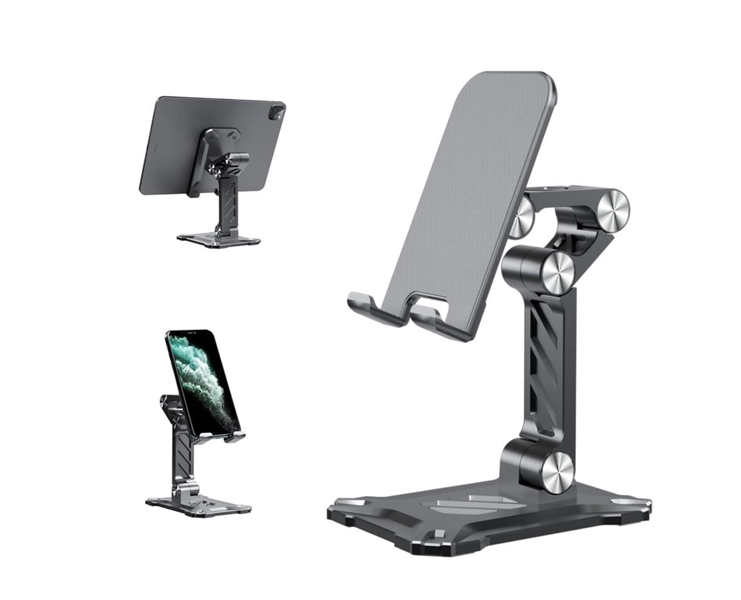 XZAMB Phone Stand for Desk. Foldable Desktop Mobile Phone Stand with ...