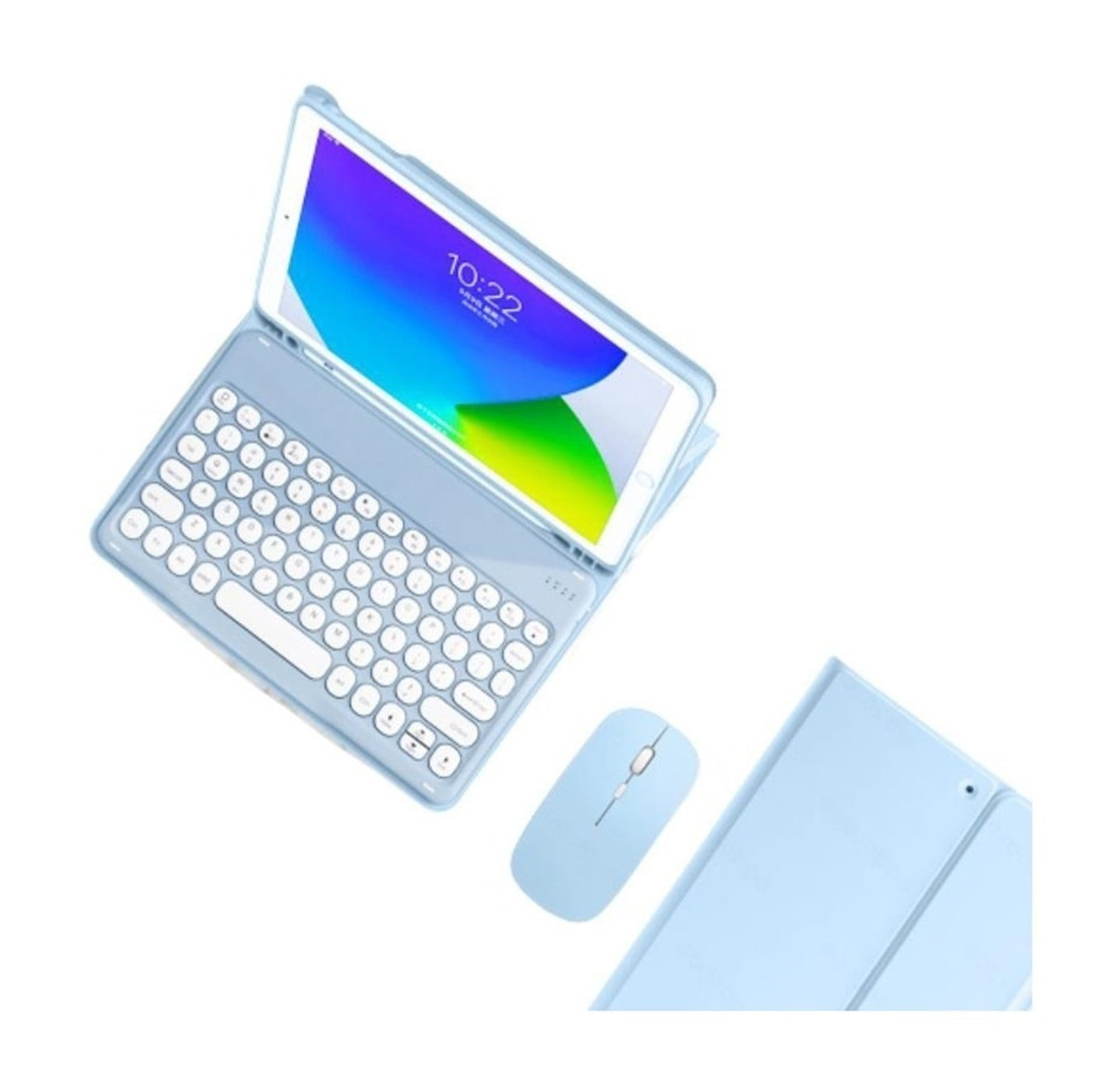 XZAMB Retro Keyboard and Mouse Case compatible with iPad 10.2 Inch ...