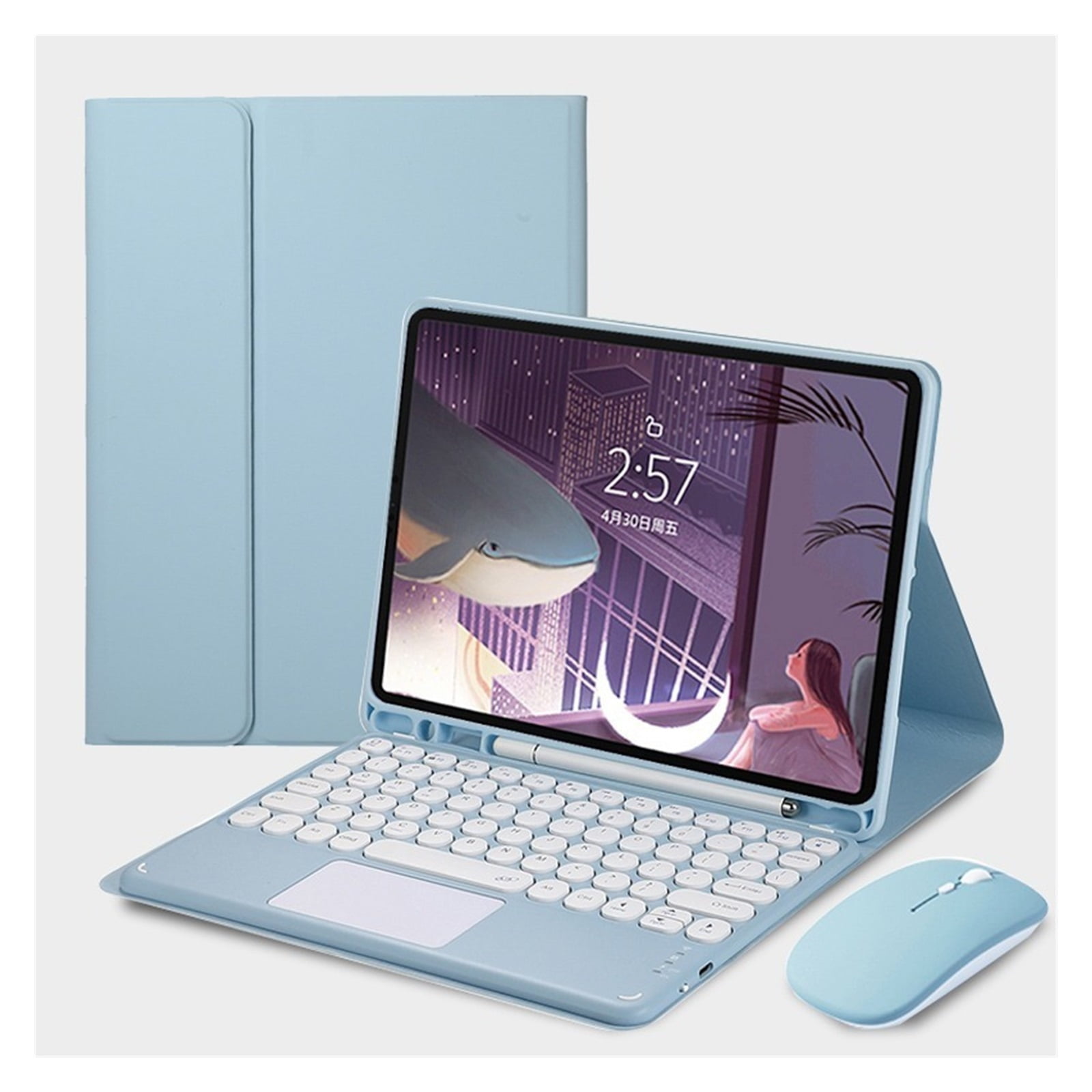 XZAMB Retro Touch Keyboard and Mouse Case compatible with iPad Pro 11 ...