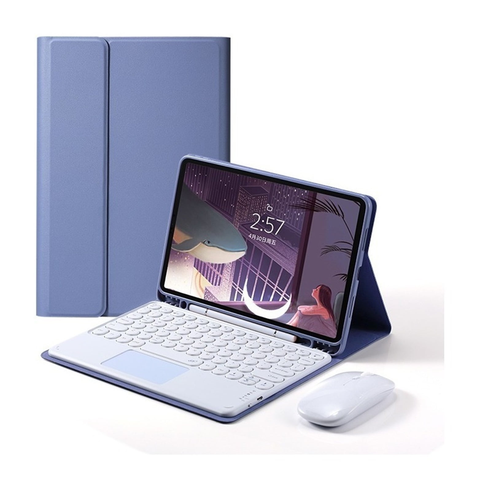 XZAMB Retro Touch Keyboard and Mouse Case compatible with iPad Pro 11 ...