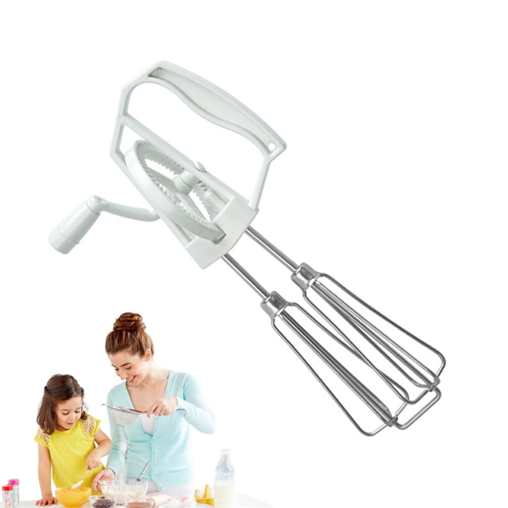 XZAMB Stainless Steel Rotary Hand Whip Whisk,Hand Crank Egg Beater ...