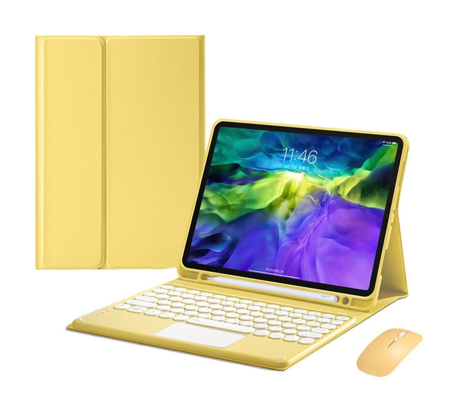 XZAMB Touch Keyboard and Mouse Case compatible with iPad Air 4 10.9 ...