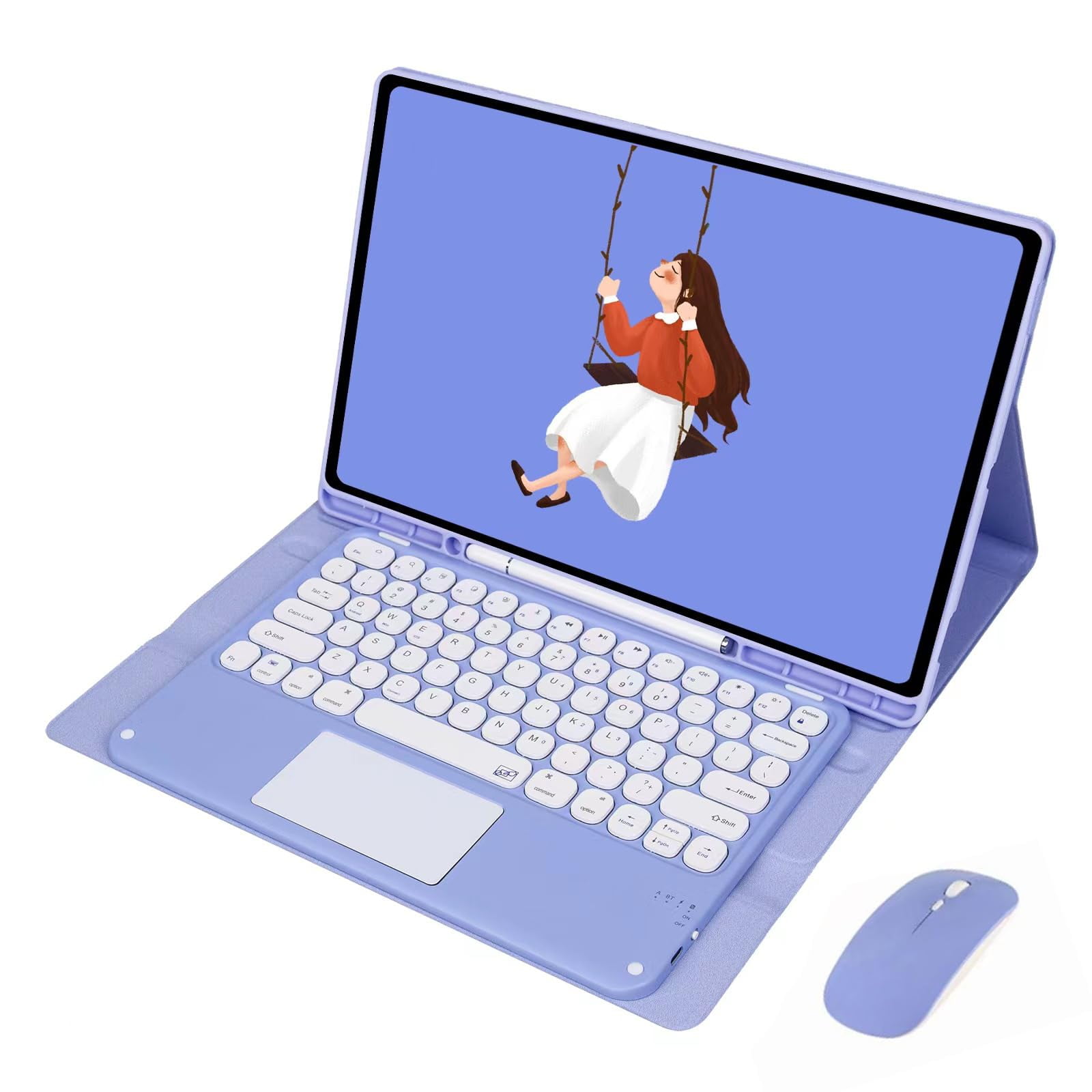 XZAMB Touchpad Keyboard Case with Mouse Galaxy Tab S9 Ultra 2023 14.6 ...