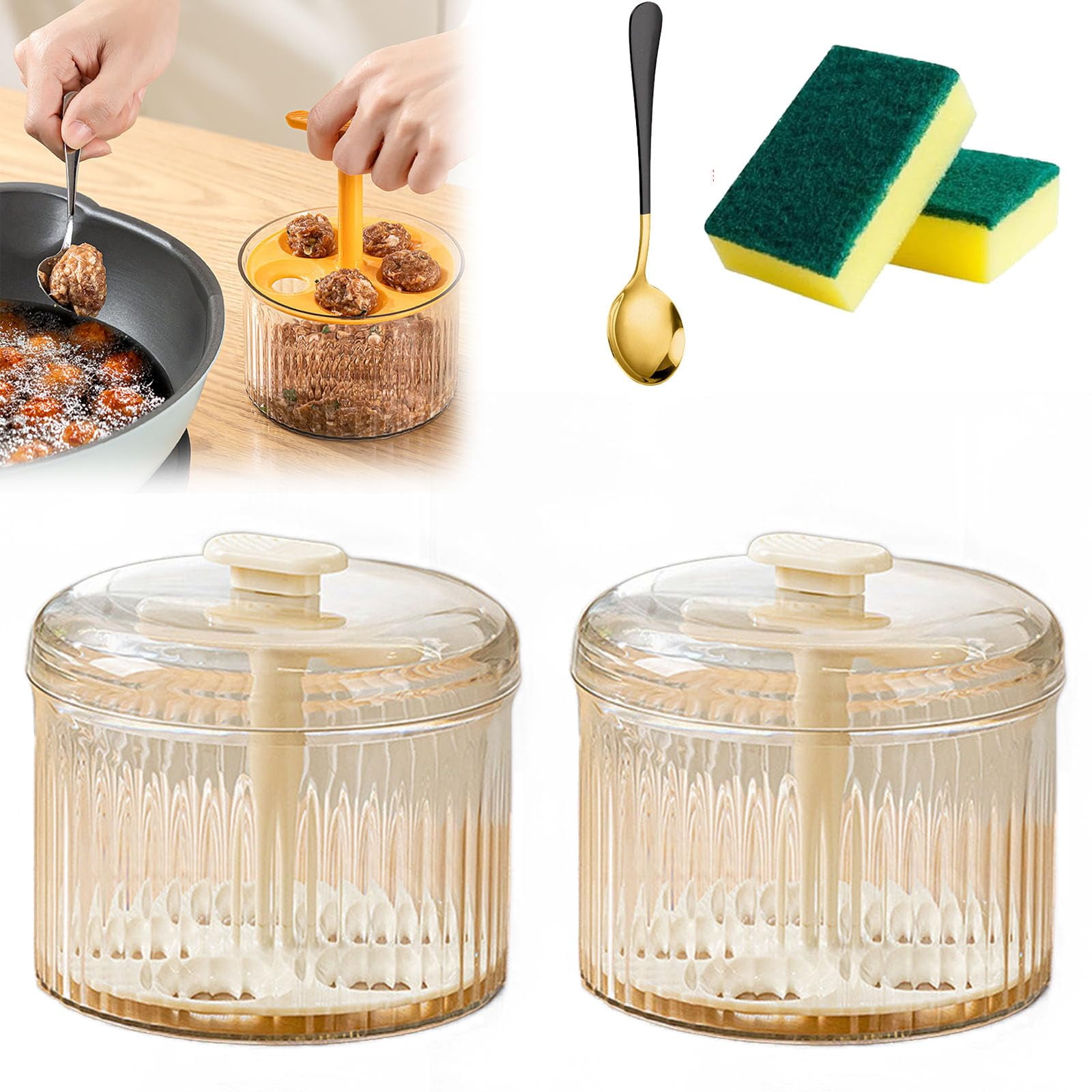 XZAMB Translucent Meatball Maker, 2025 New Kitchen Extruded Meatball ...