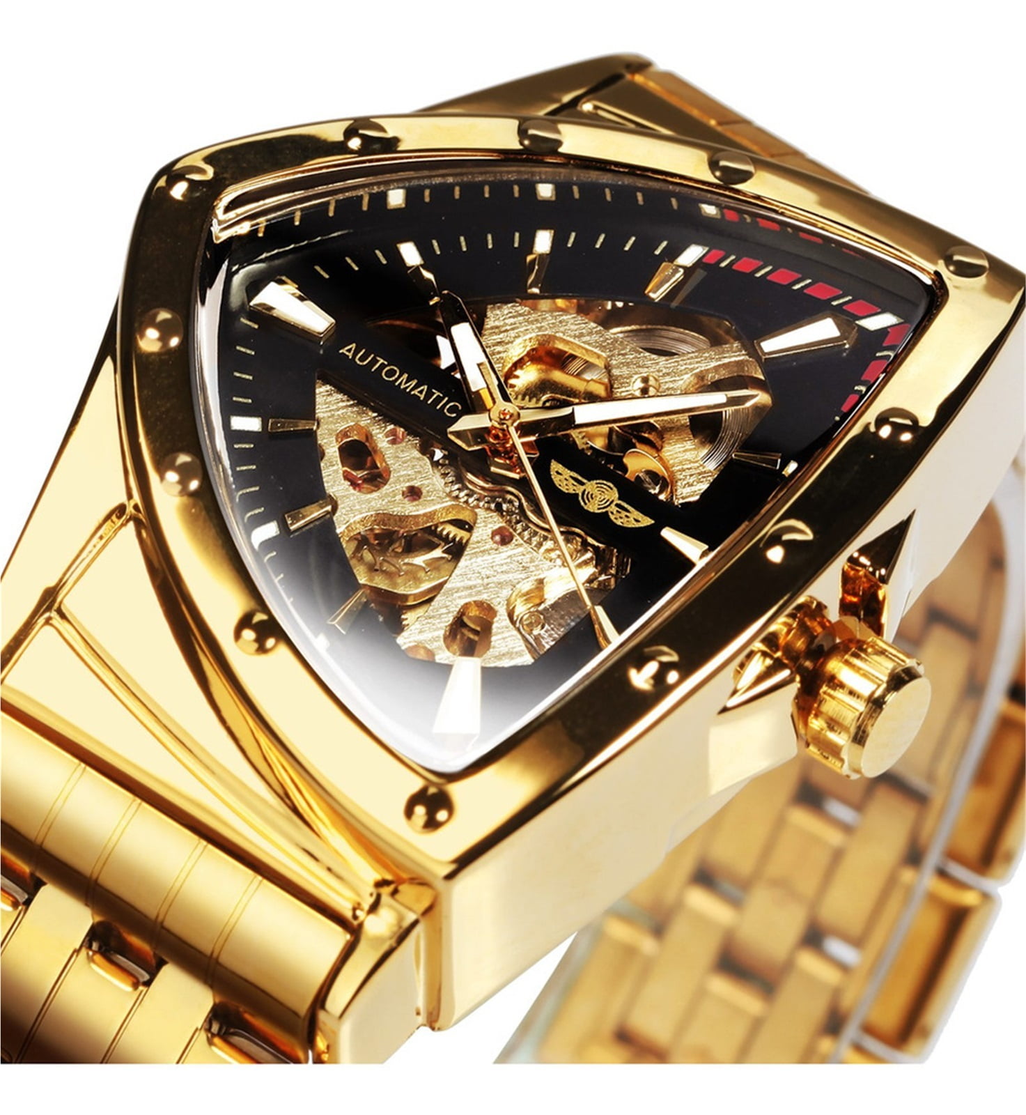 XZAMB Winner Skeleton Automatic Watch for Men - Stylish Mechanical ...