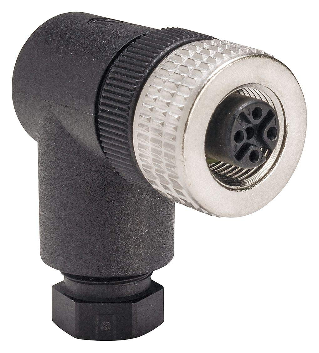 XZCC12FCM40B Sensor Connector, Female with Elbow, , 4 Pins, Pg 7 Cable ...